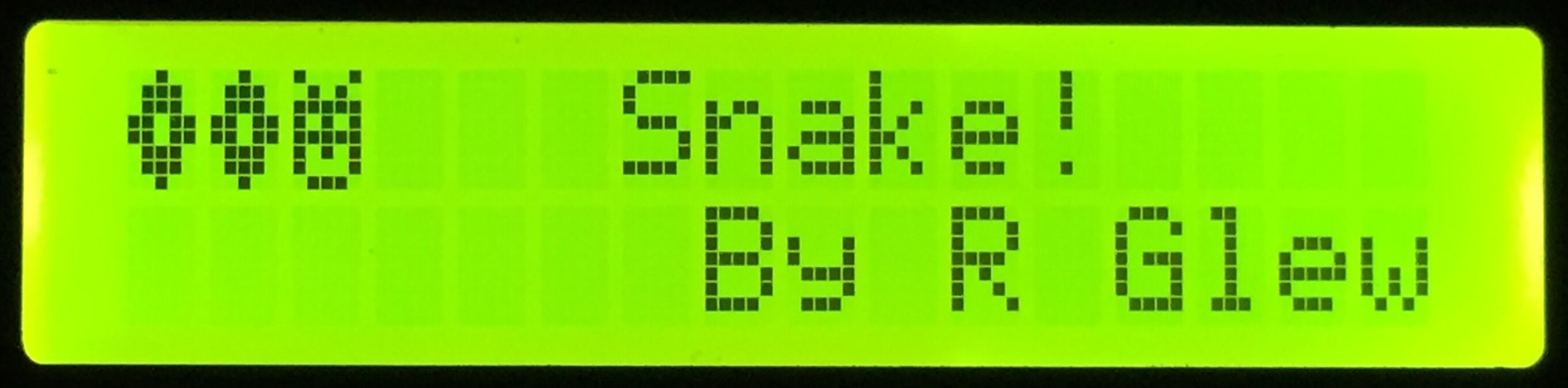 16*2 LCD Tester - Snake (My 1st Arduino Project) : 4 Steps - Instructables