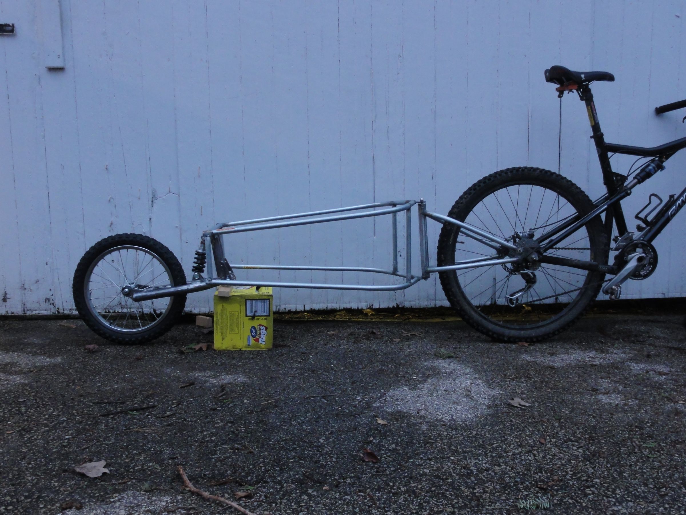 Single Wheel Bicycle Trailer With Suspension. : 10 Steps (with Pictures ...