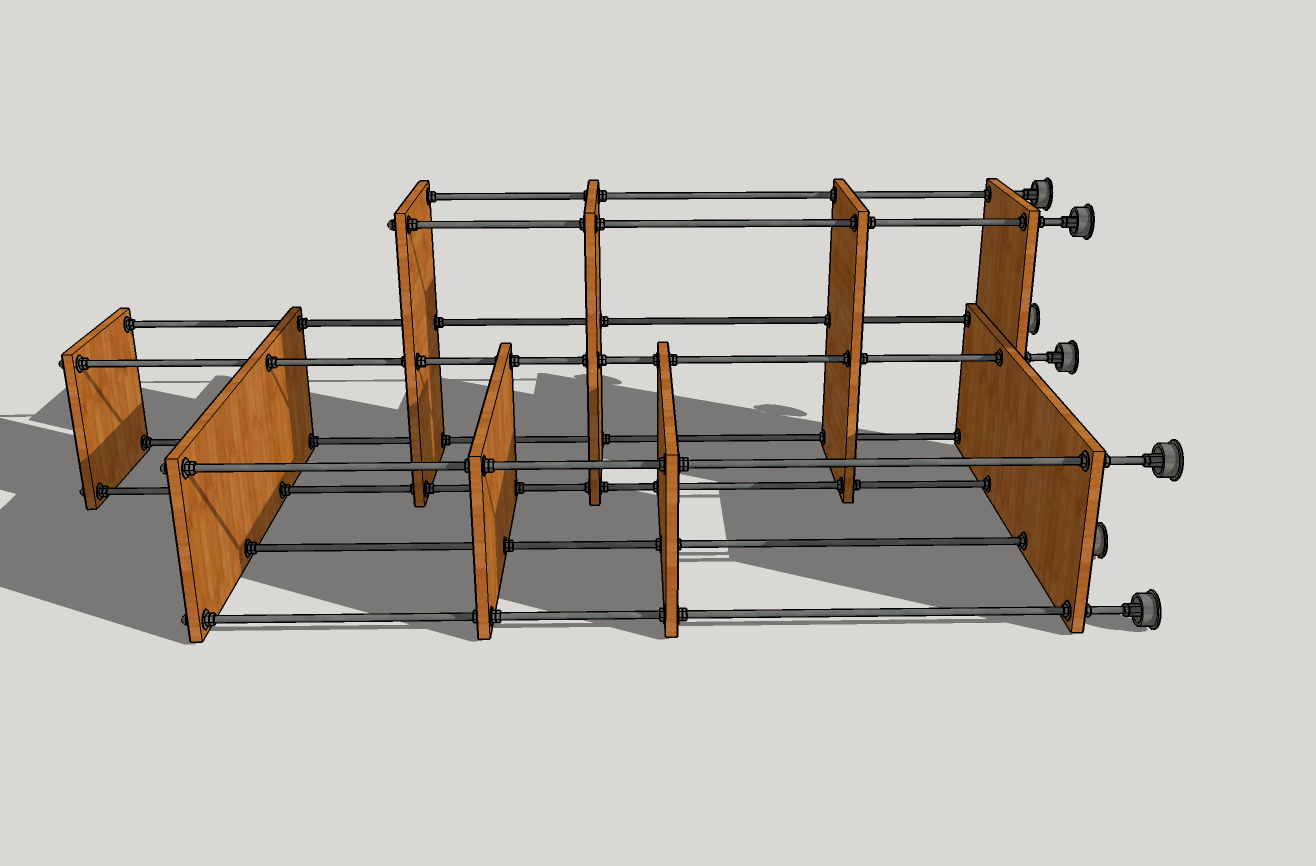 Threaded Rod Bookcase : 3 Steps - Instructables
