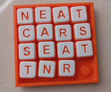 A Unique Text Puzzle With 120 Different Word Combinations : 4 Steps ...