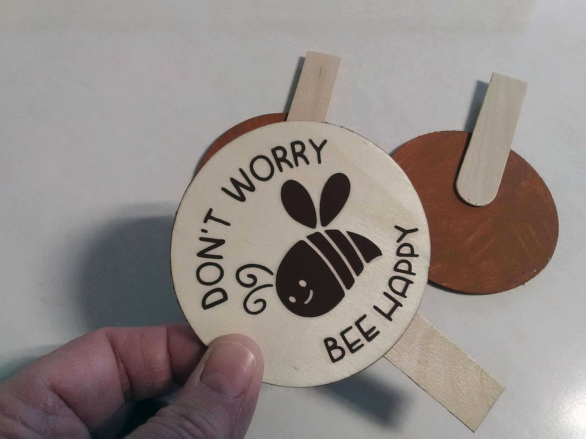 Wood Plant Pot Stakes With Cricut Iron-On : 4 Steps - Instructables