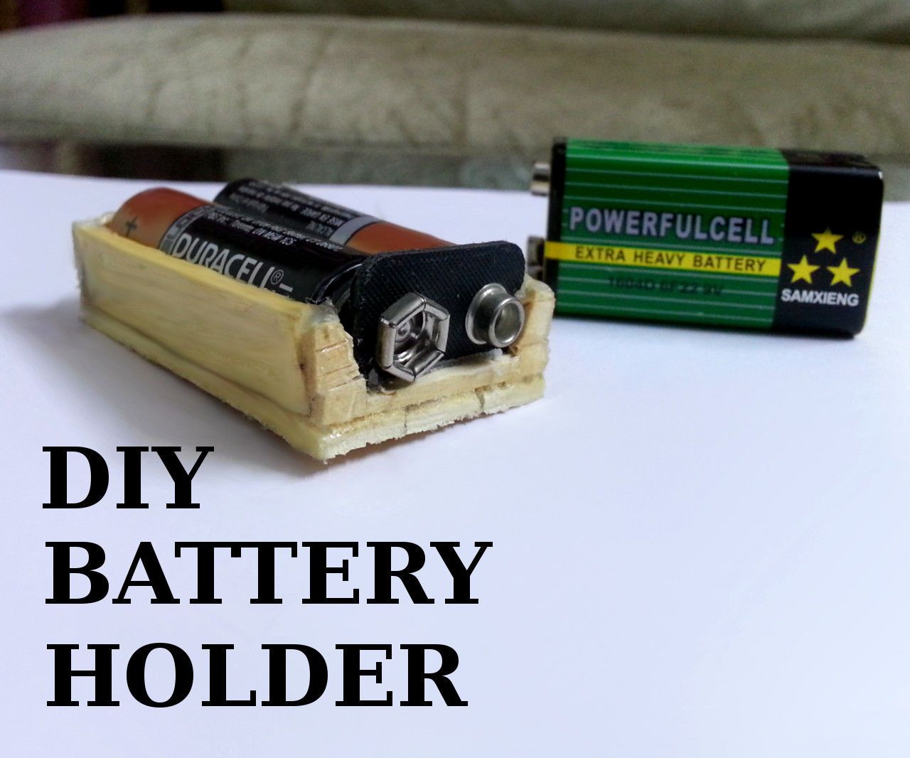 How to Make Battery Holder : 5 Steps (with Pictures) - Instructables