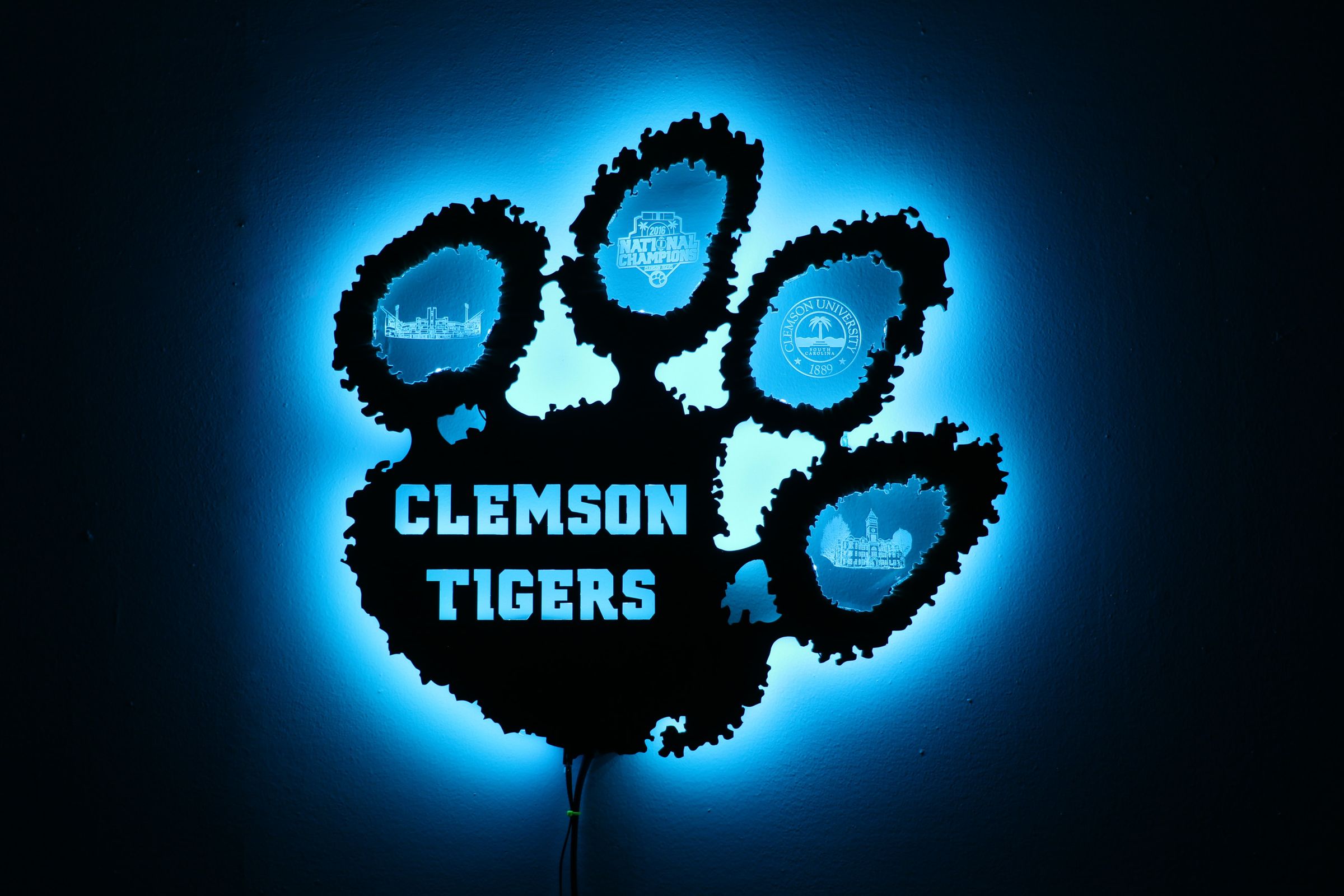 Tiger Paw Logo Blue