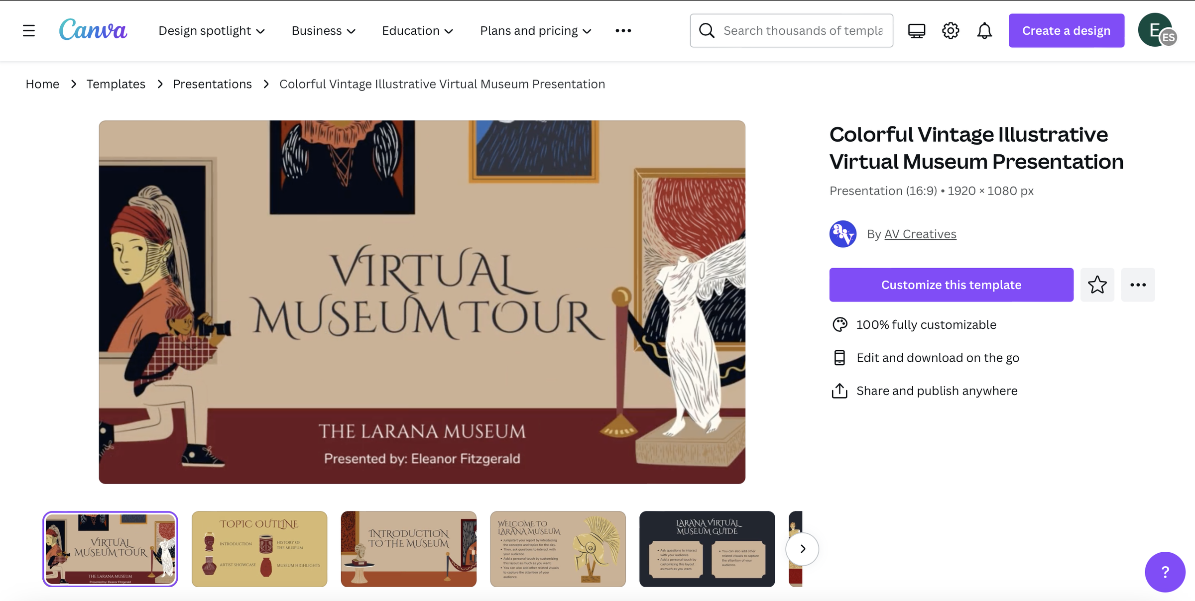 Crafting a Virtual Museum Using Canva : 8 Steps - Instructables
