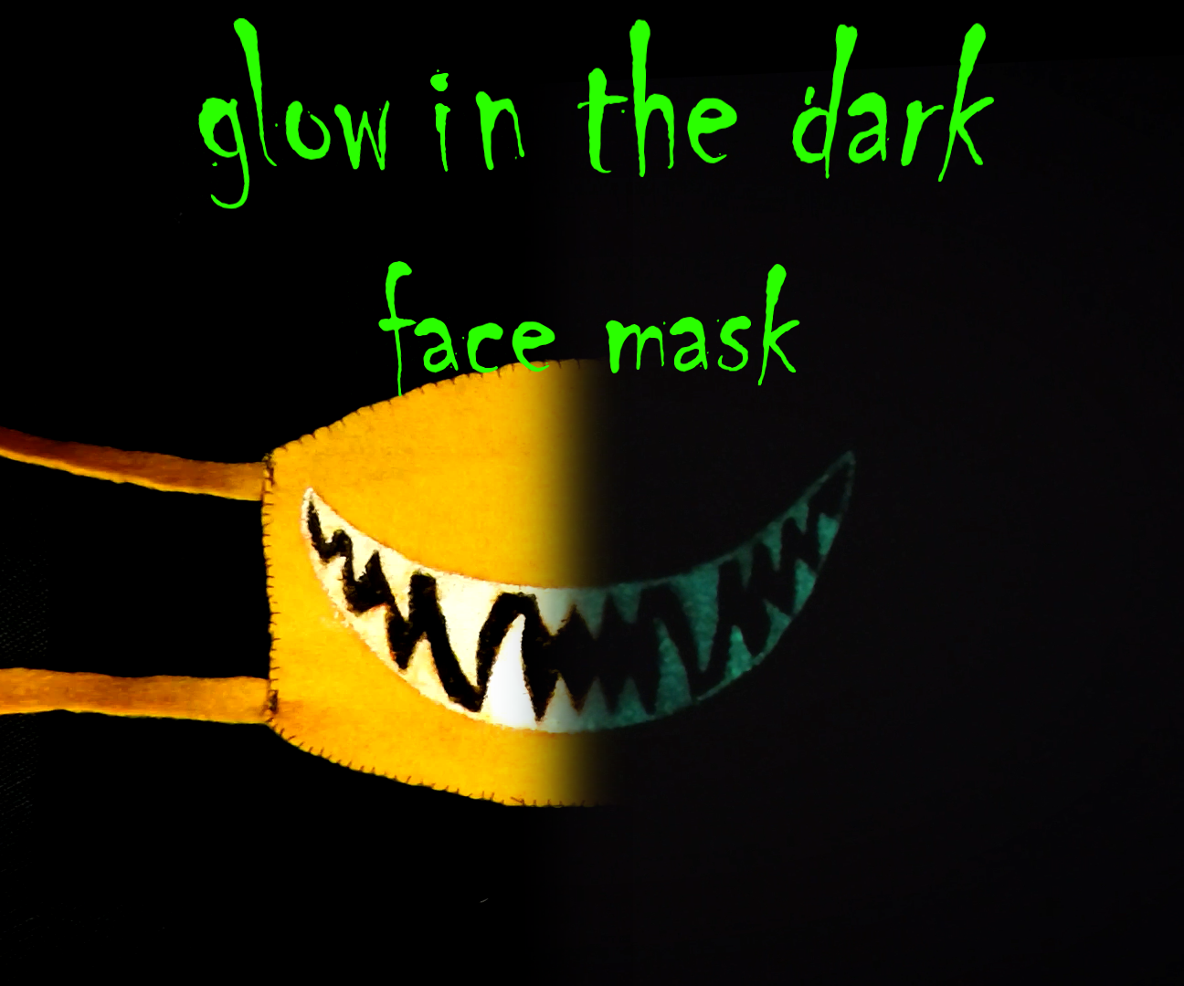 Quick and Easy Glow in the Dark Face Mask Tutorial : 10 Steps (with ...