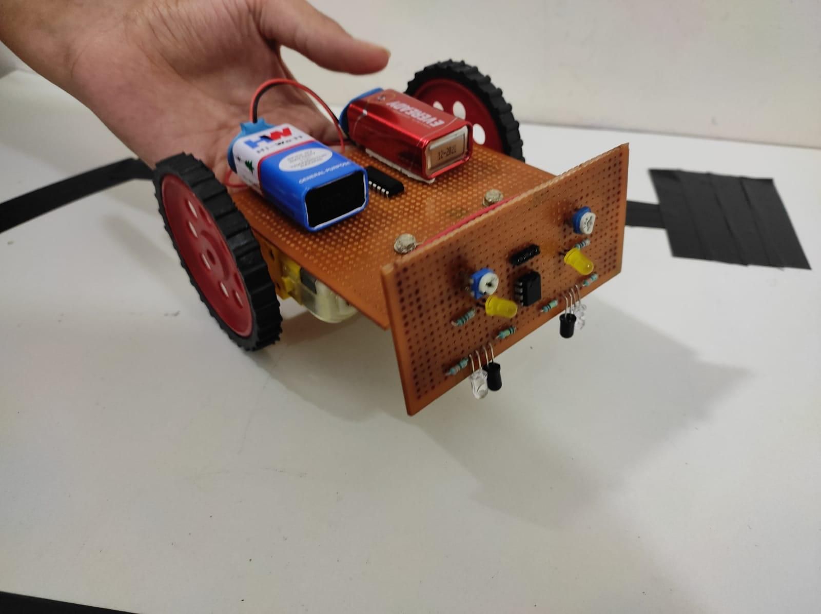 How to Make Line Following Robot Without Using Microcontroller : 11 ...