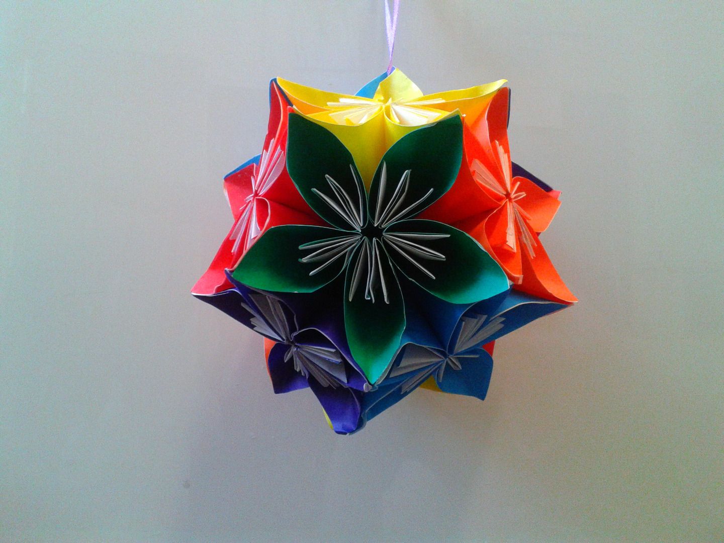 How To Fold A Flower Origami Ball Kusudama DIY | How To Make Paper