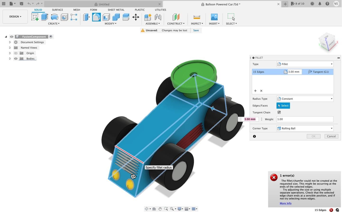 Add a Fillet to Your Design in Fusion 360 : 6 Steps (with Pictures ...
