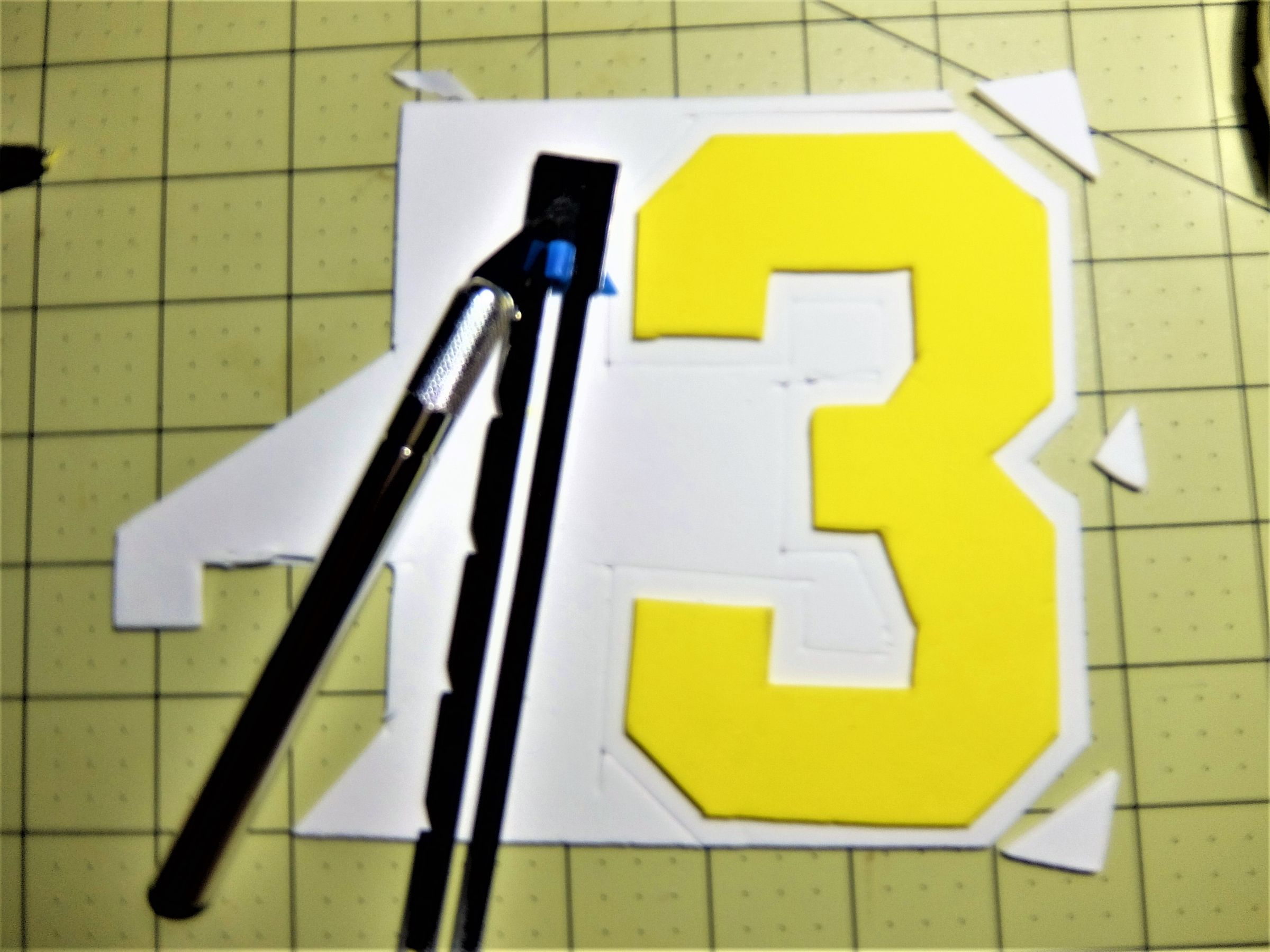Draw and Cut Out Jersey Numbers 0 to 9 : 14 Steps (with Pictures ...
