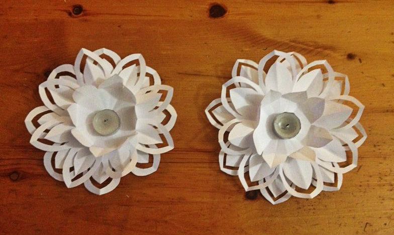 Diy Paper Candle Holders