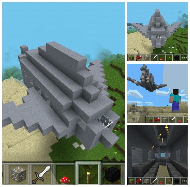 Minecraft Fighter Jet