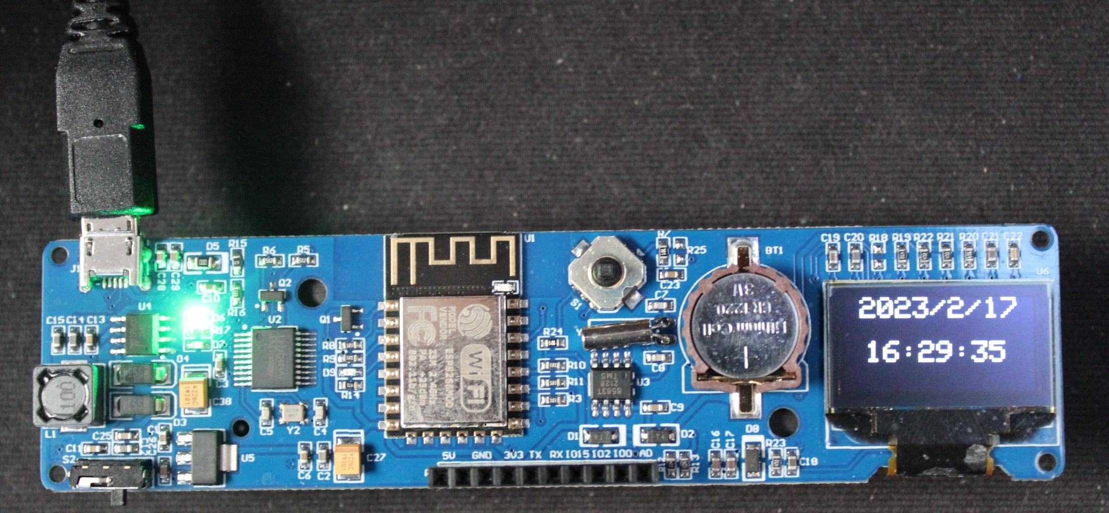 Esp8266 Clock Module Development Board An Anatomy 8 Steps