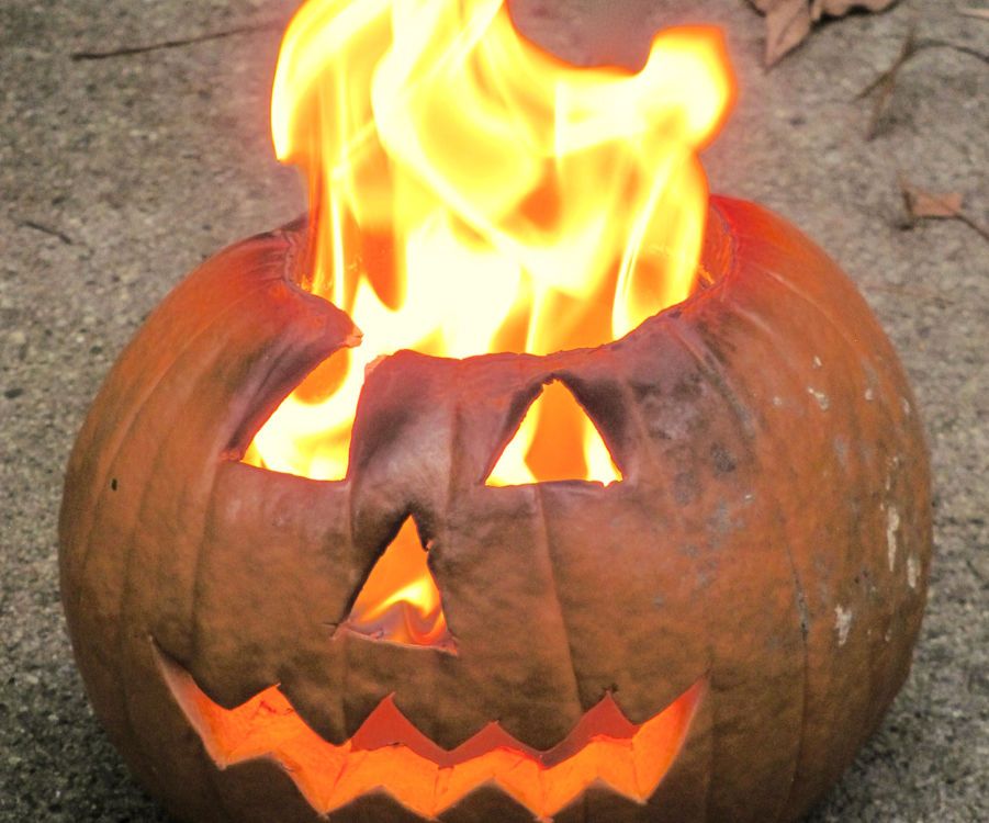 Jack-o'-lantern on Fire ('Propane Pumpkin') : 5 Steps (with Pictures ...