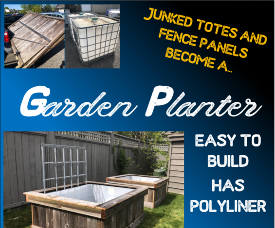 Garden Planters - From an IBC Tote and Old Fence : 13 Steps (with ...