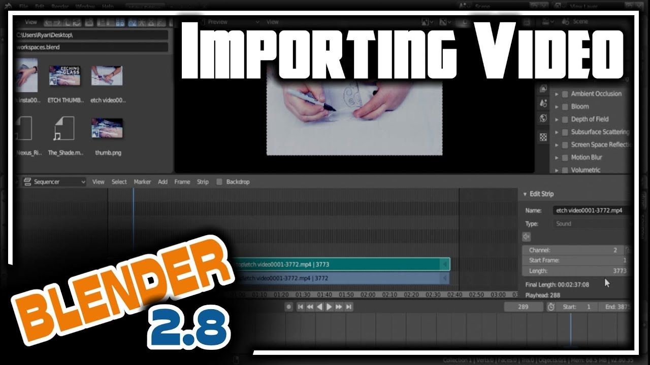 How to Import Video in Blender 2.8 : 4 Steps - Instructables