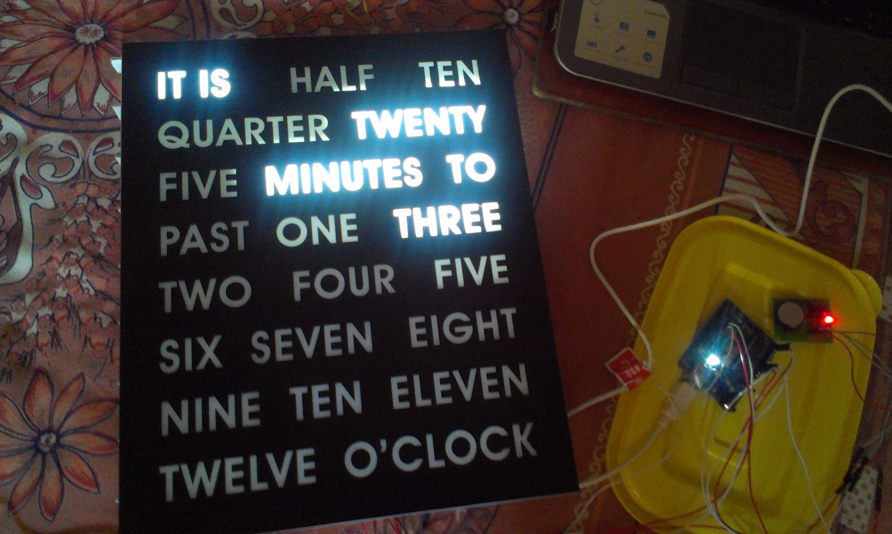Simple Word Clock (arduino) : 6 Steps (with Pictures) - Instructables
