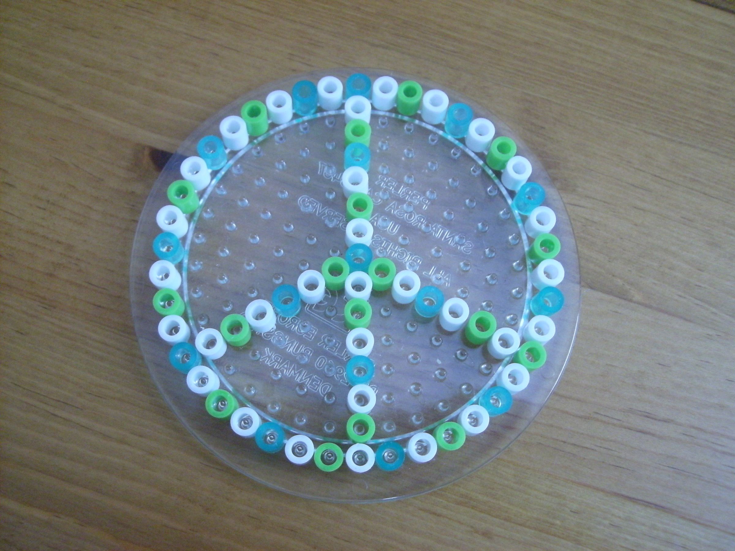 How to Make a Perler Bead Peace Sign : 8 Steps - Instructables