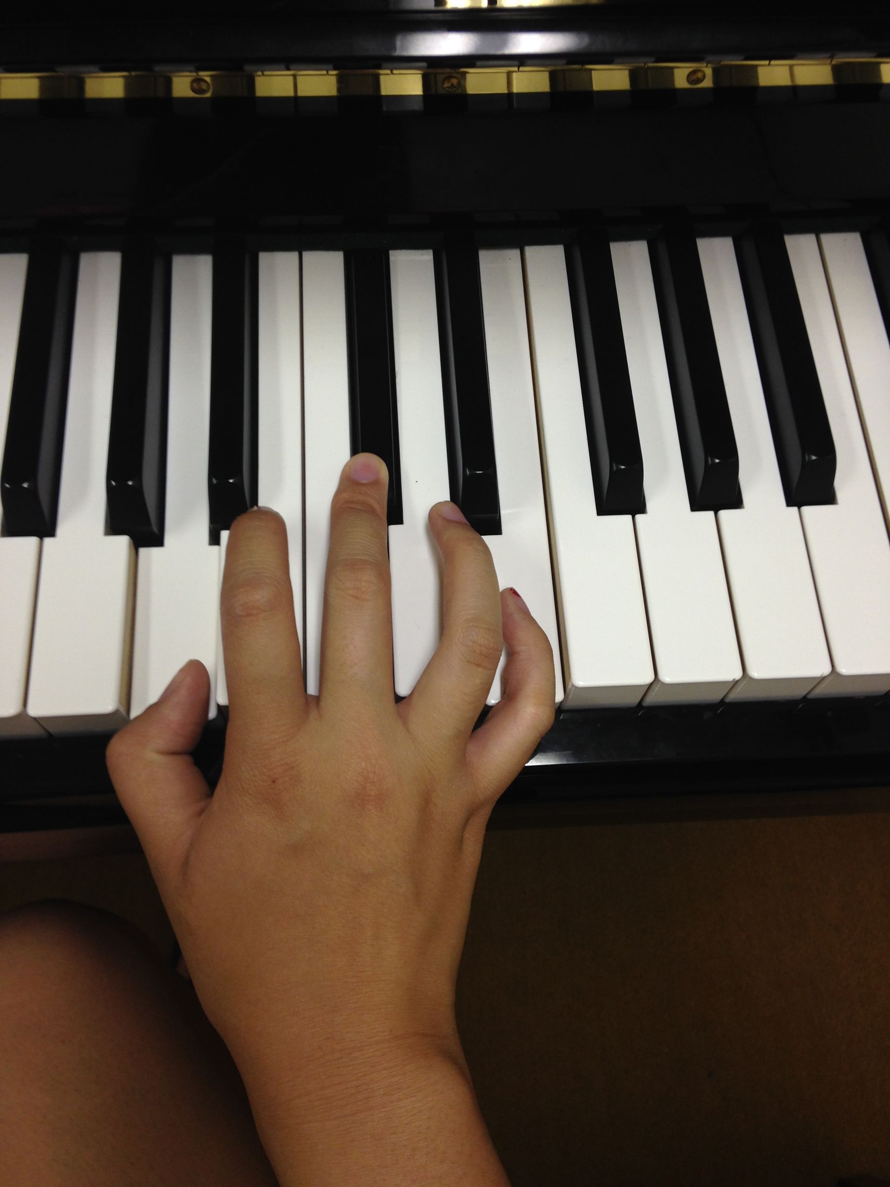 E Major Chord Piano
