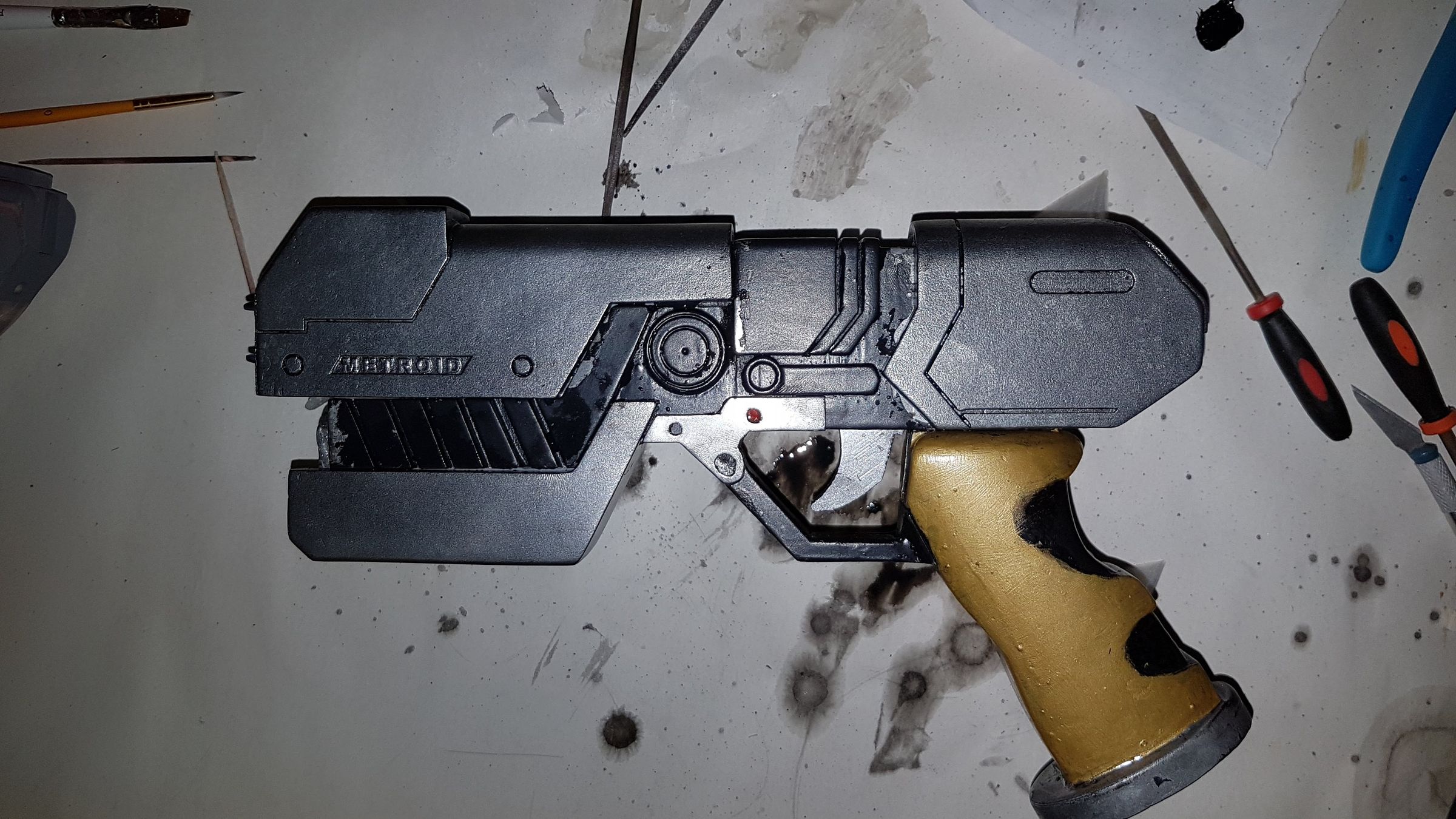 Paralyzer Blaster (Metroid) Mould and Cast : 4 Steps (with Pictures ...