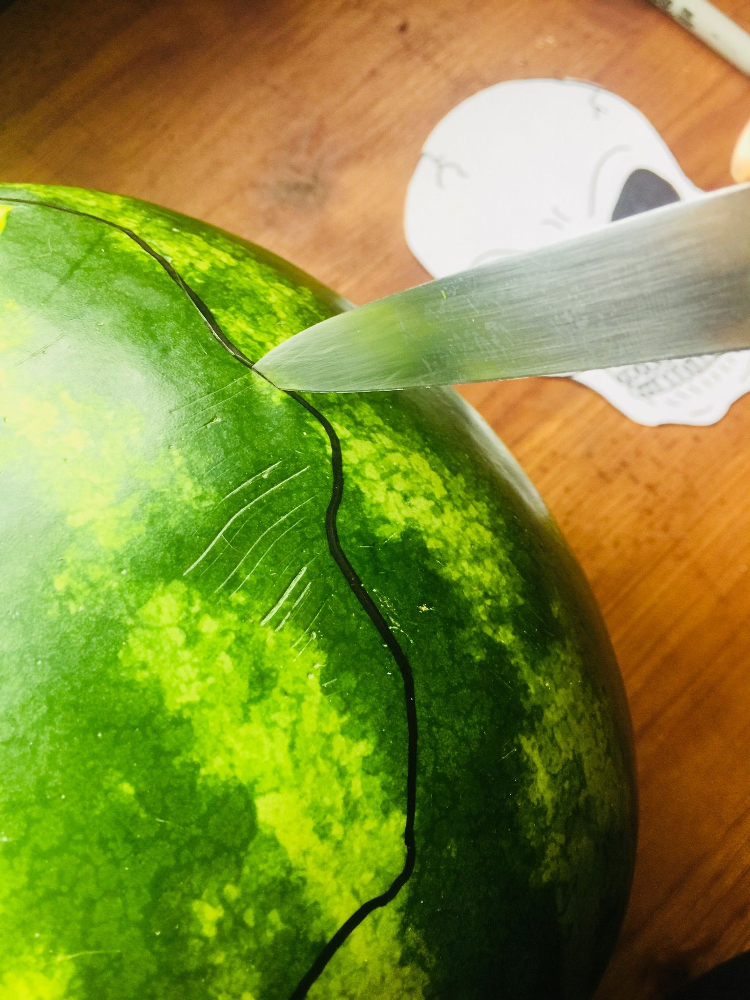 Skull & Crossbones Watermelon Carving : 14 Steps (with Pictures ...