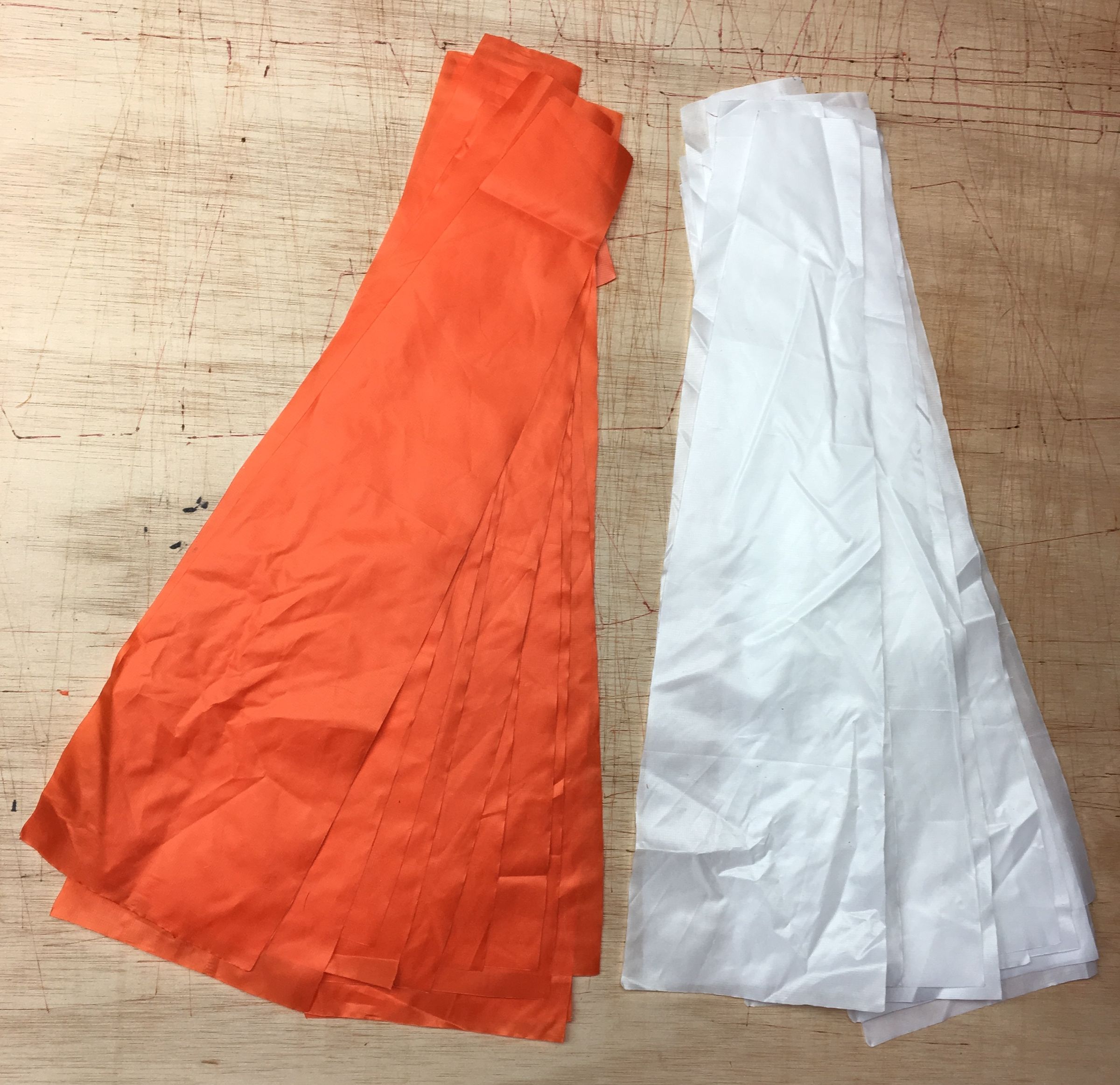 Orange and White Apollo-Style Model Rocket Parachutes : 6 Steps (with ...