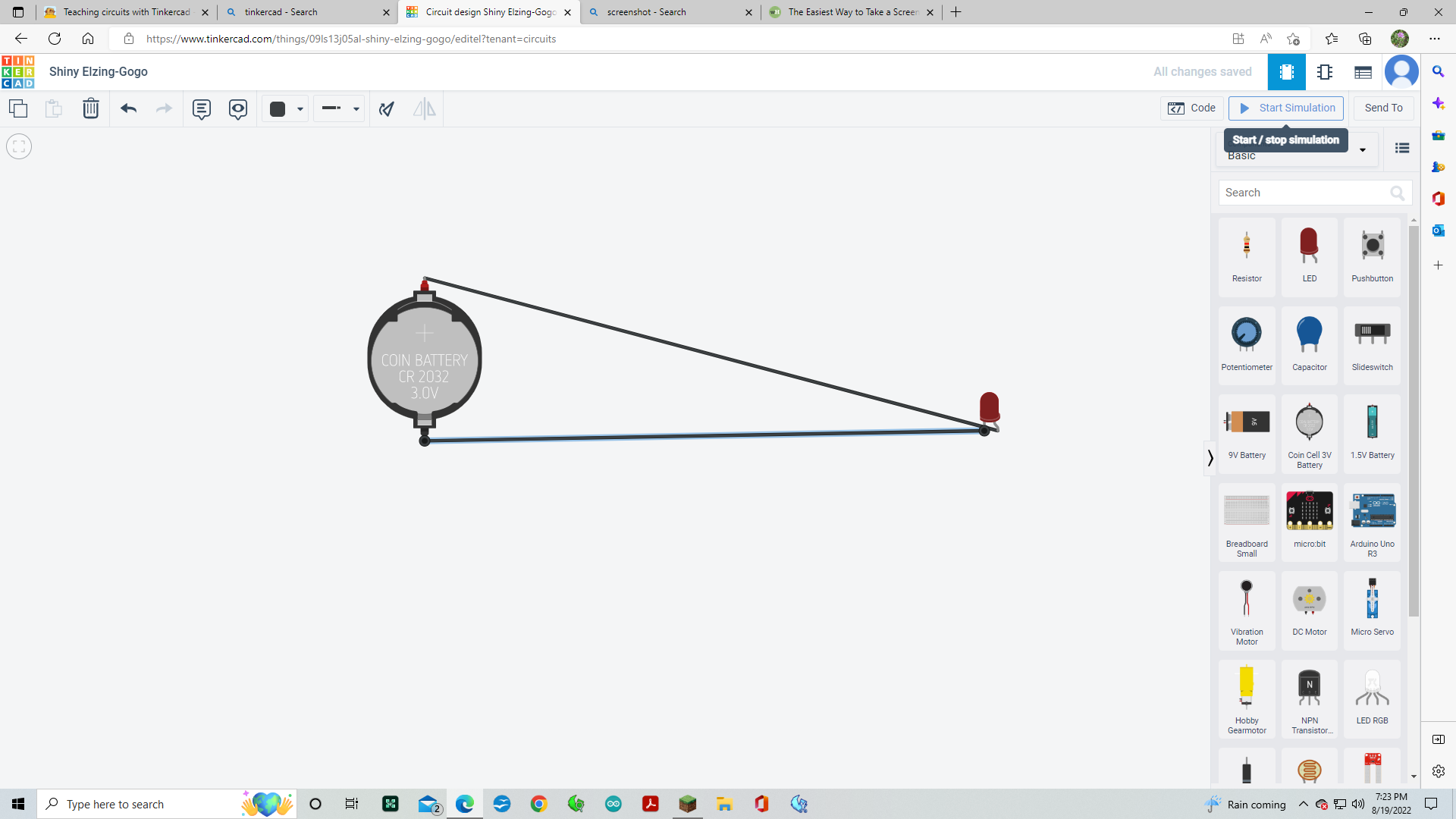 Learn to Make an LED Circuit on Tinkercad - Instructables
