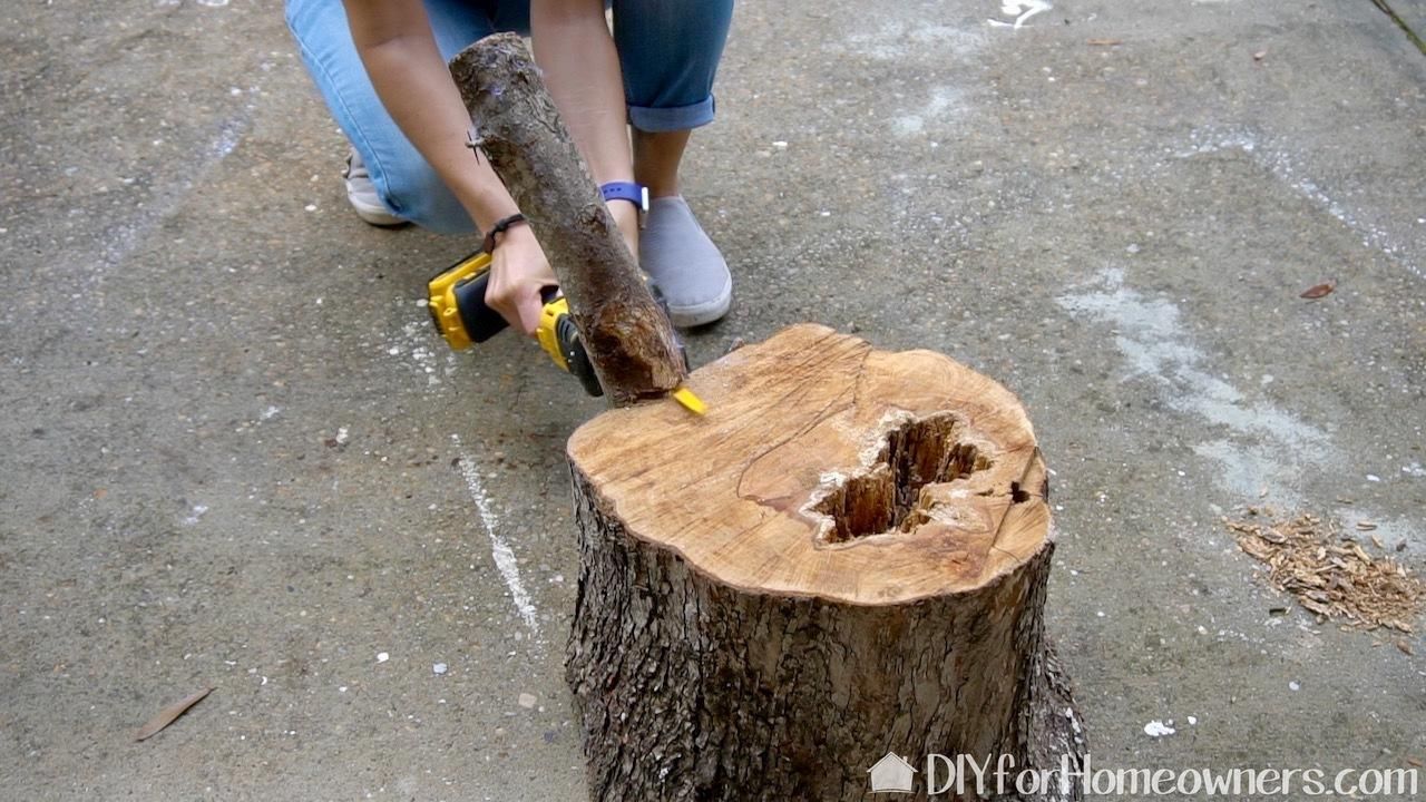 DIY Stump Foot Rest With Hidden Compartment : 5 Steps (with Pictures ...