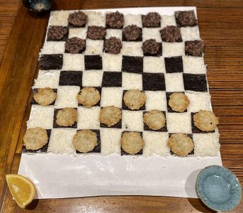 Rice Cracker Checkers/Checkerboard With 2 Different Flavors : 8 Steps ...
