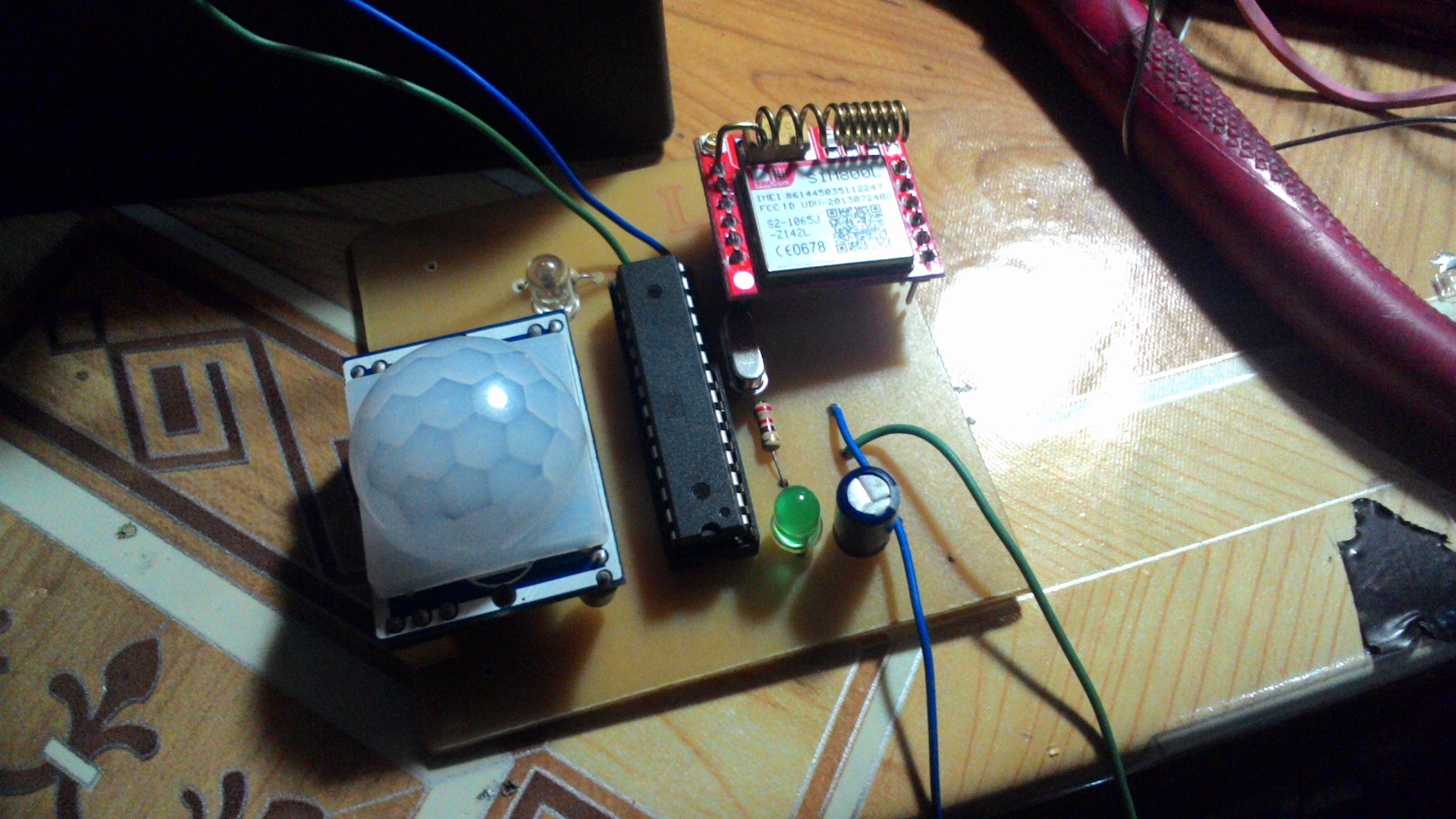 SMS System Alarm Using Sim 800L, Motion Detector and Atmega 328 : 5 ...