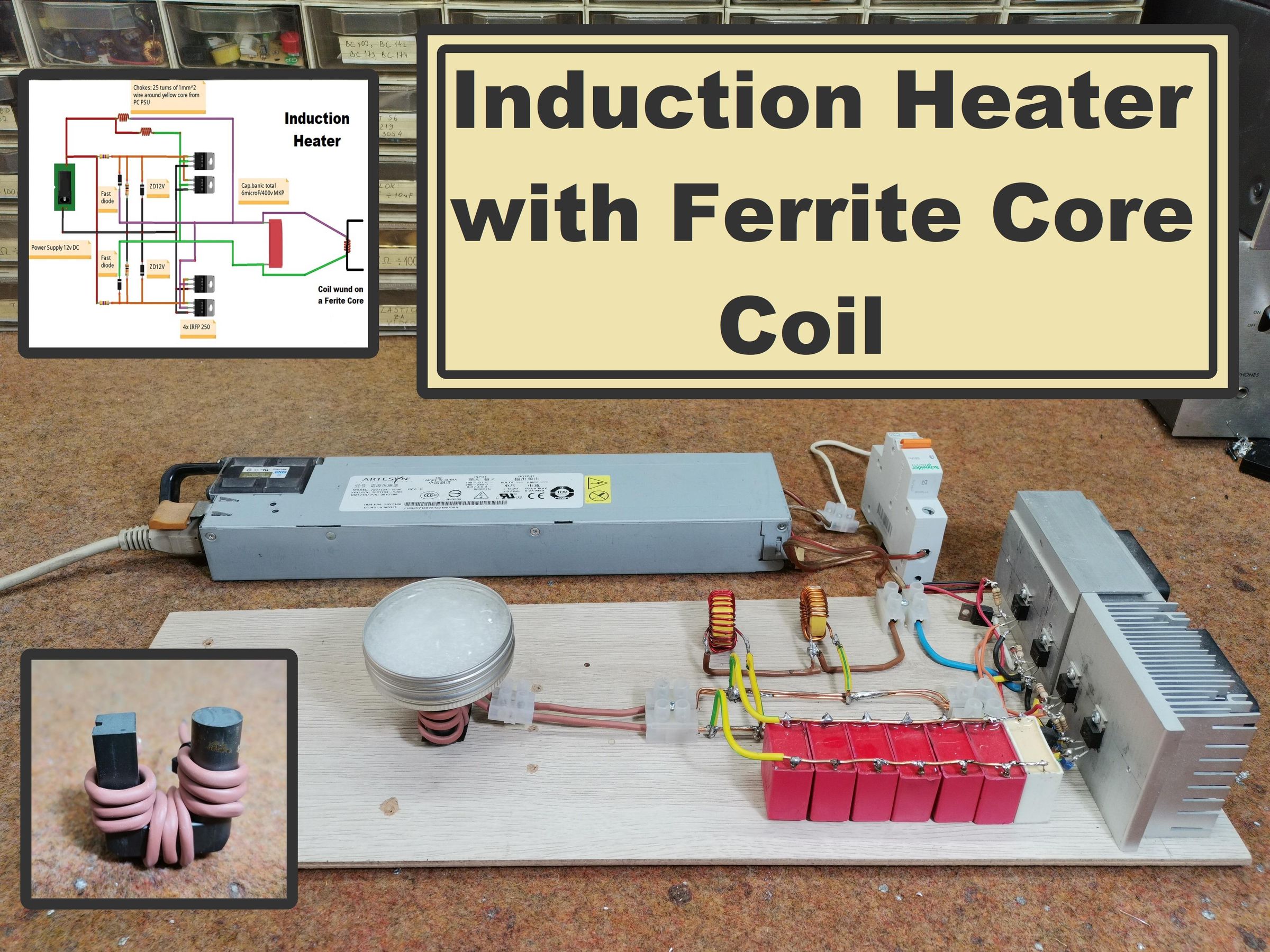 DIY Induction Heater With Frrite Core Coil : 3 Steps - Instructables
