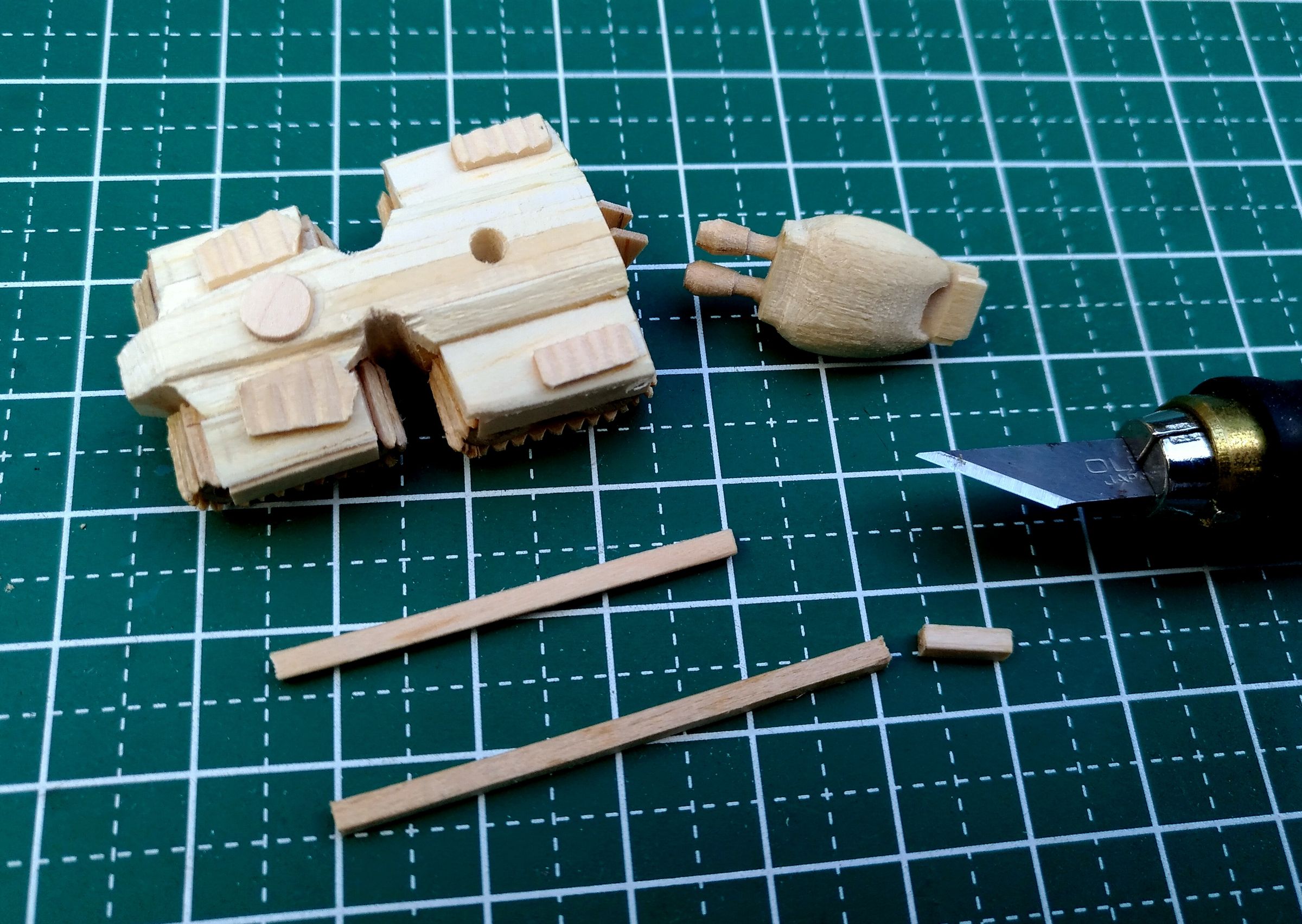 Starcraft 1 Terran Siege Tank Mini Popsicle Stick Model : 5 Steps (with ...