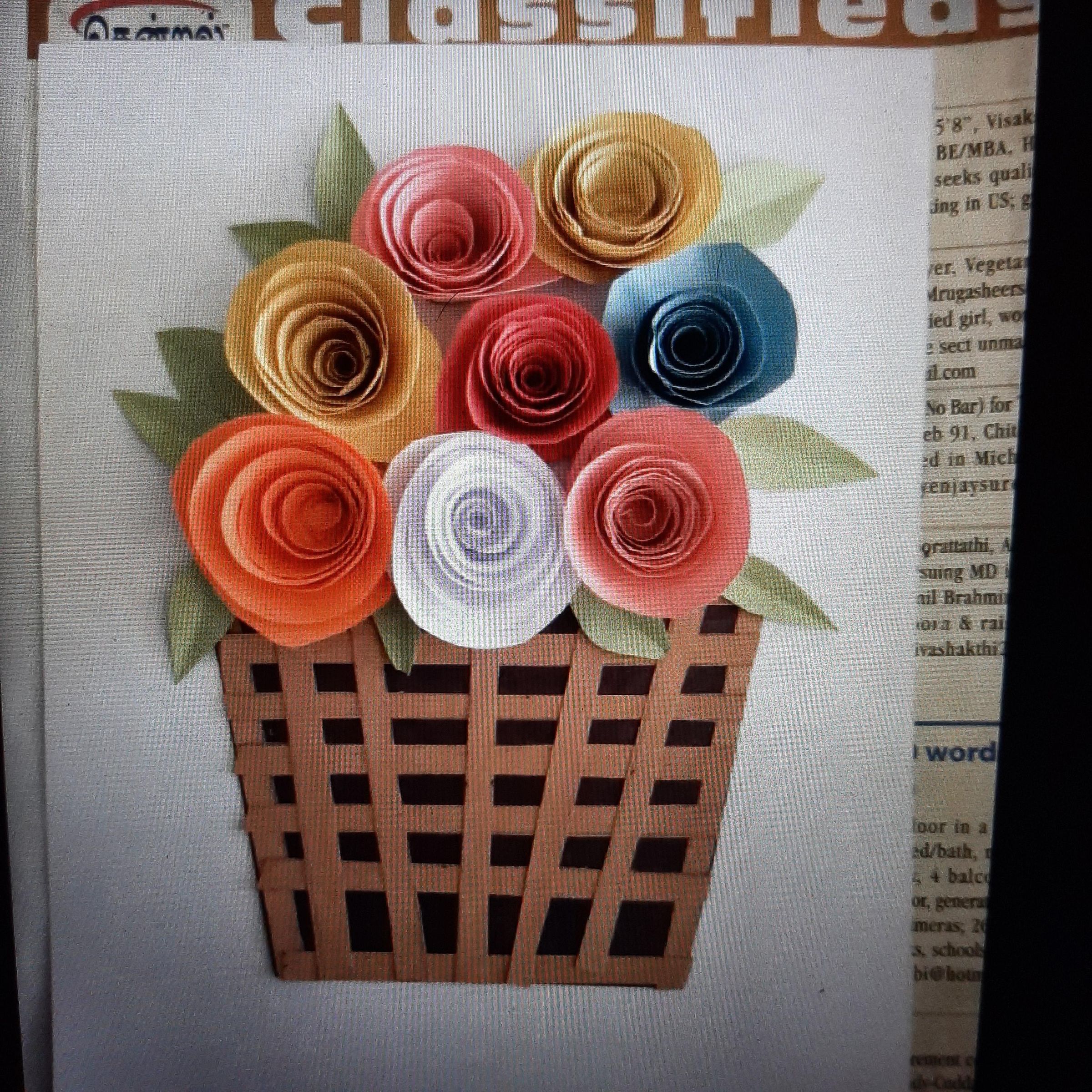 DIY Rolled Paper Flowers Wall Decor : 4 Steps - Instructables