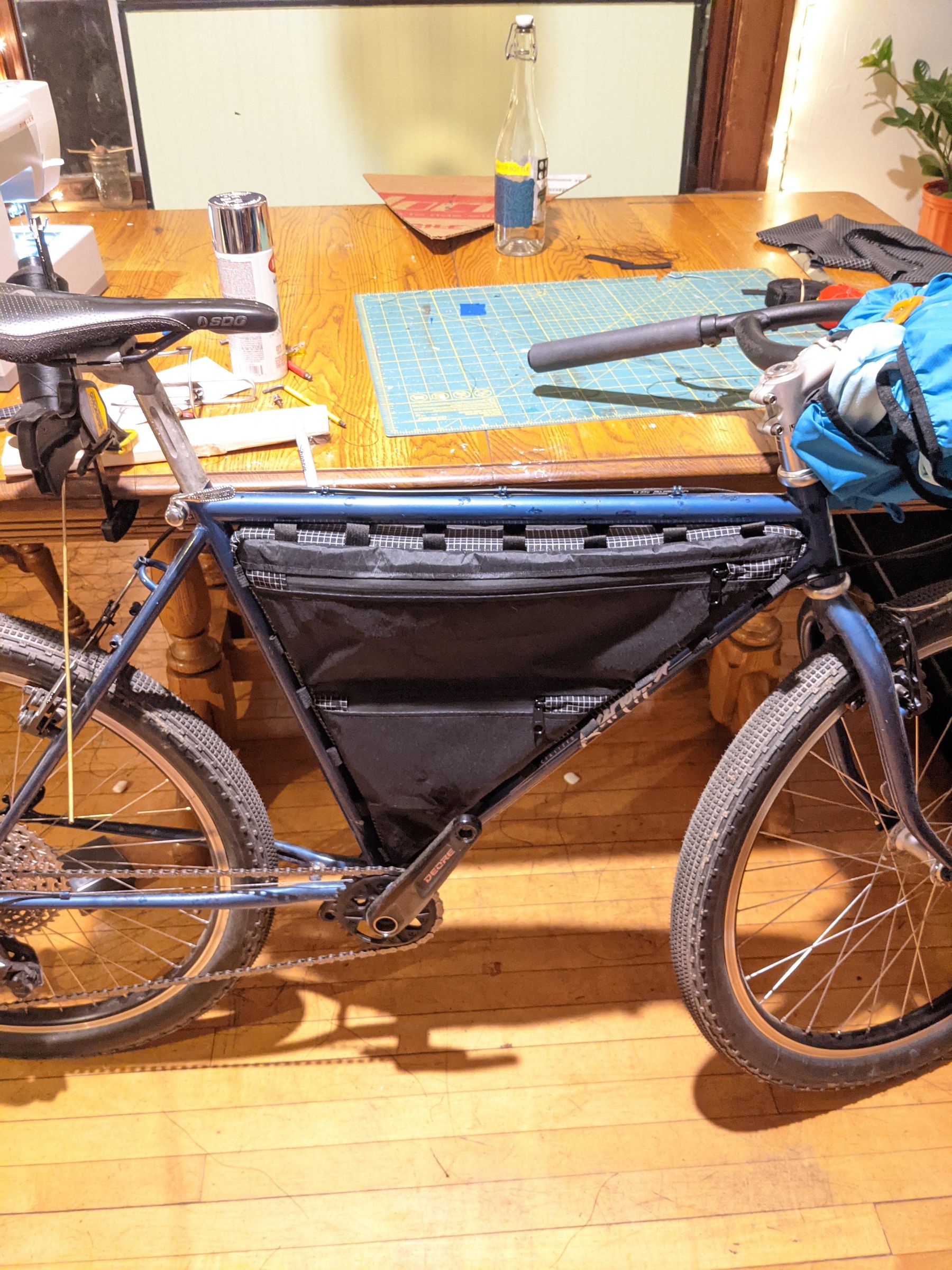 Bicycle Frame Bag for Bike Packing Hooligans : 5 Steps (with Pictures ...