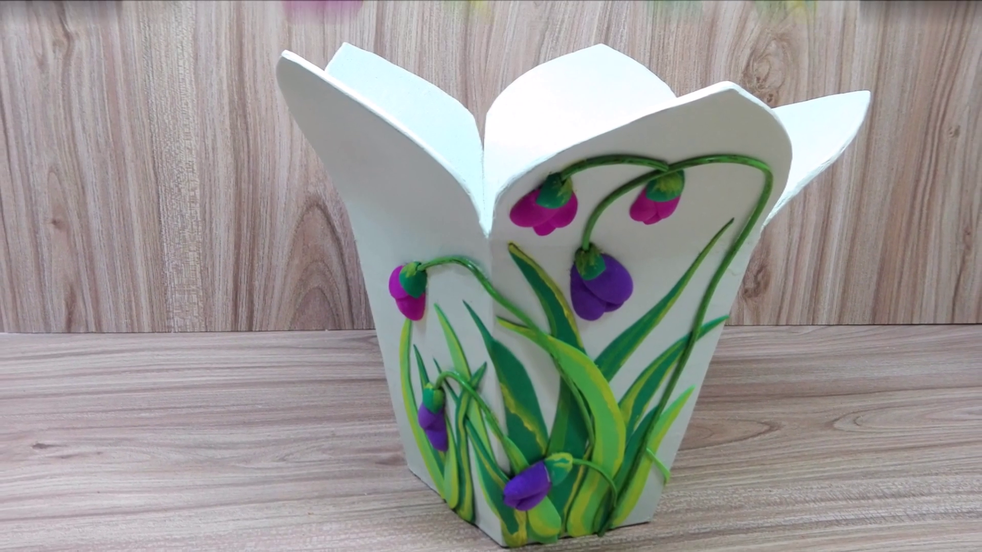 How to Make Cardboard Vase | Flower Vase : 4 Steps (with Pictures ...
