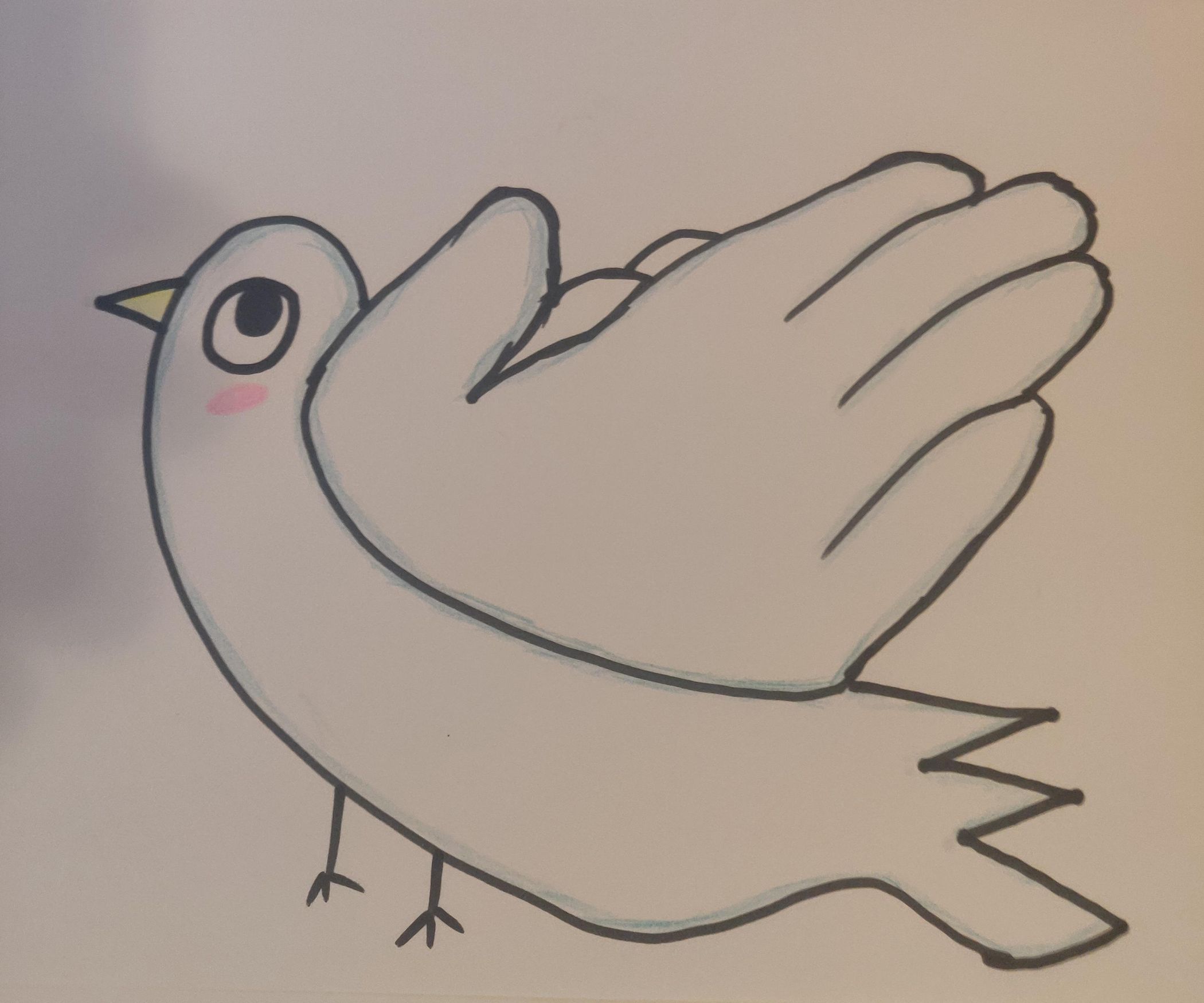 How to Draw a Dove Under 2 Minutes : 3 Steps - Instructables
