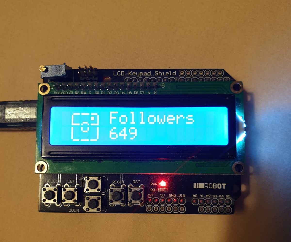 Follower and Subscriber Counter : 5 Steps - Instructables