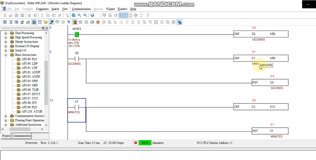 How to Use Counter in Ladder Diagram? | Delta WPLSoft : 15 Steps ...