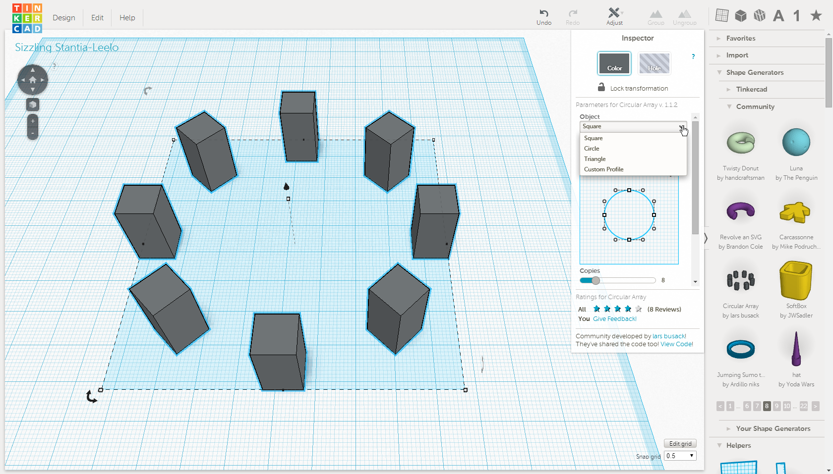Tinkercad: Easy to Circle Array : 5 Steps - Instructables