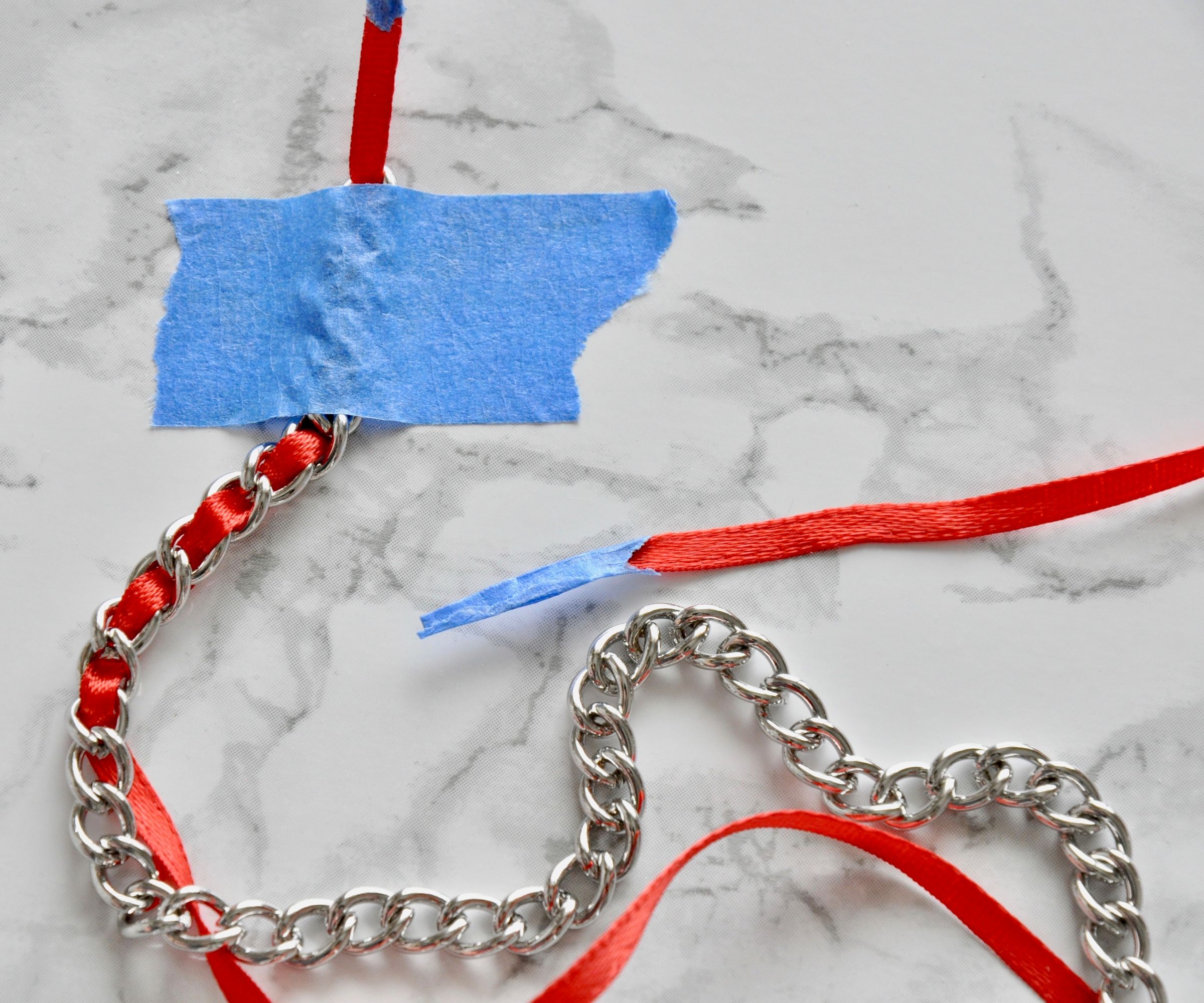 Ribbon Chain Necklace : 7 Steps (with Pictures) - Instructables