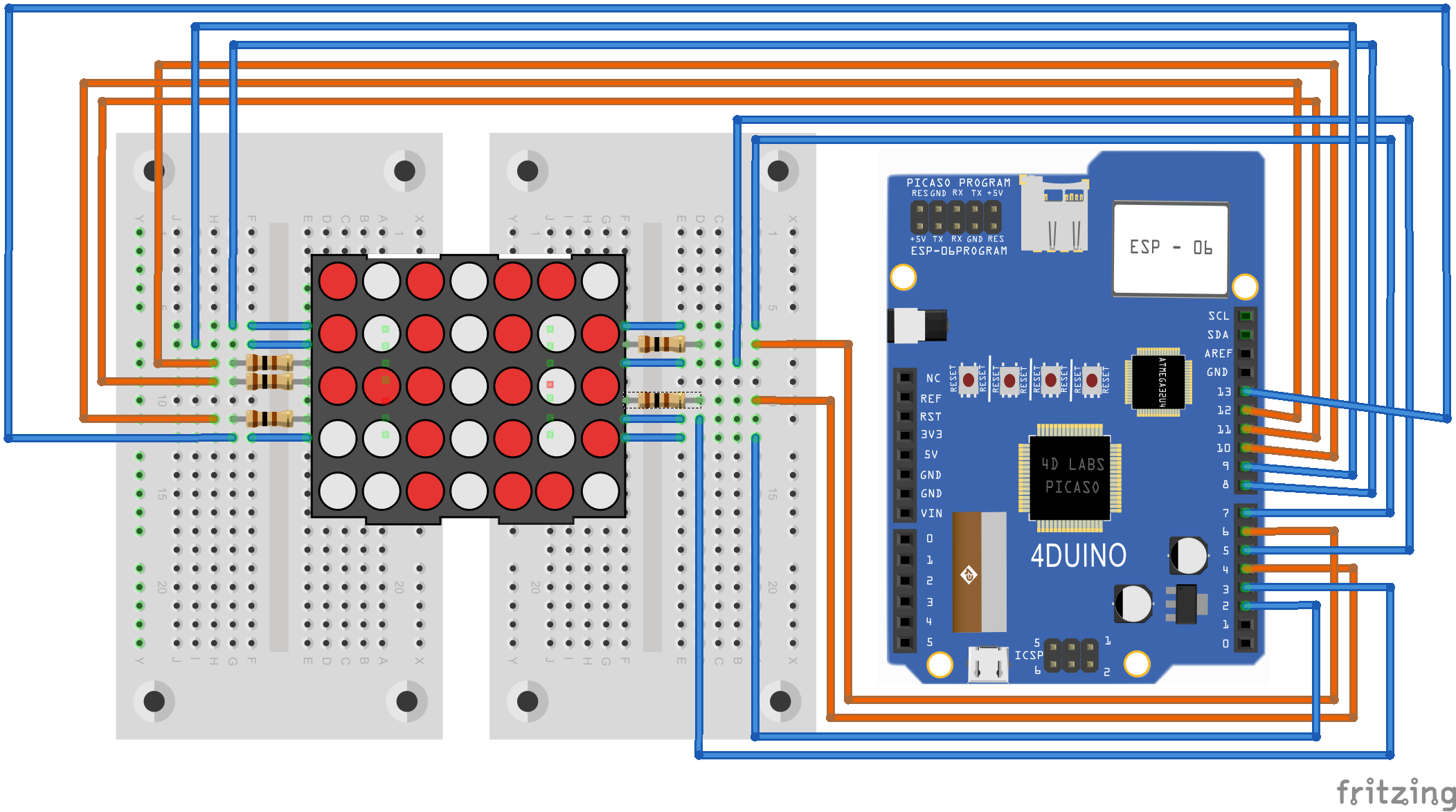 LED Matrix Controller Using 4Duino : 4 Steps (with Pictures) - Instructables
