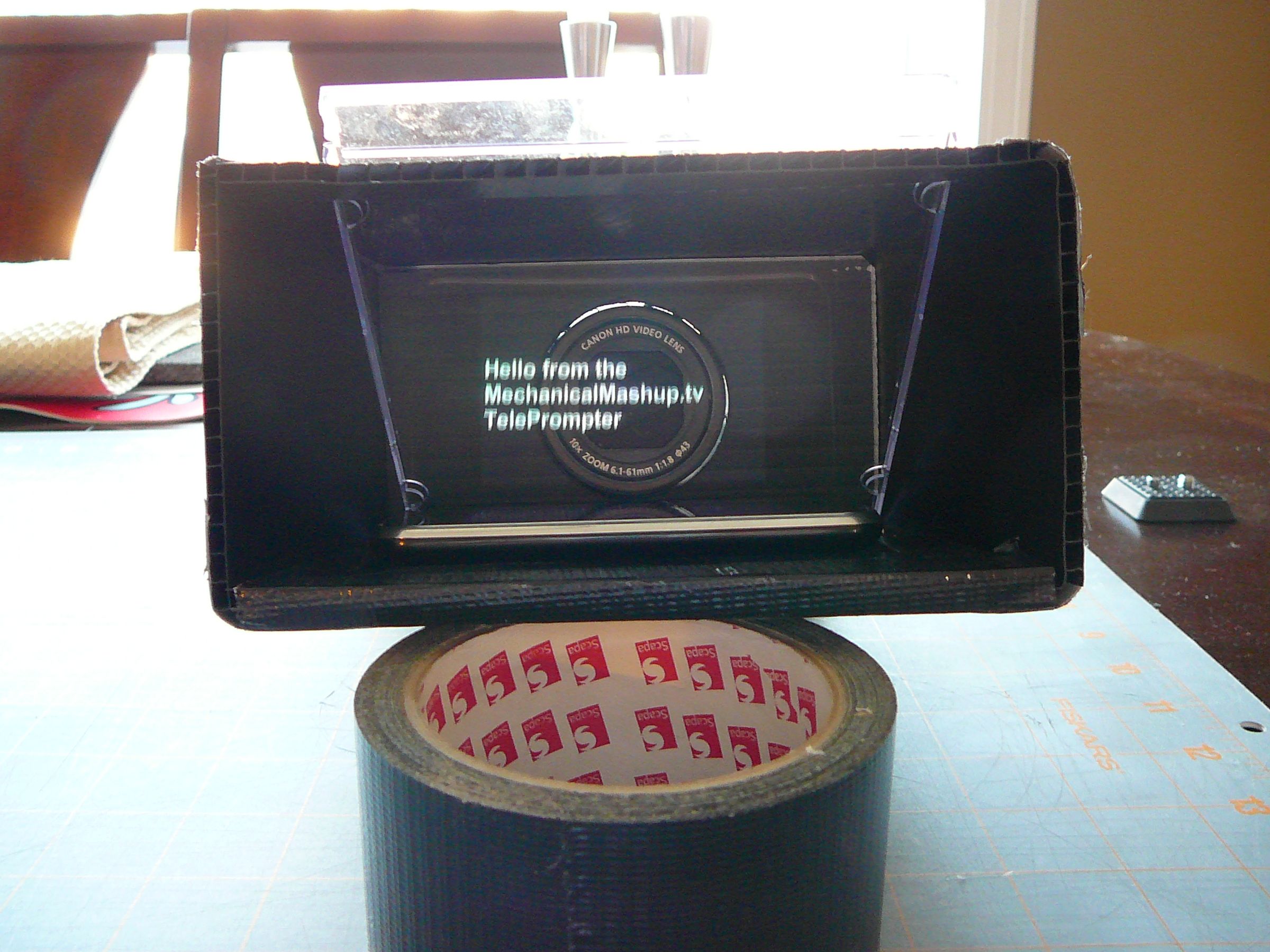 Easy Build TelePrompter for Your Video Camera : 6 Steps (with Pictures ...