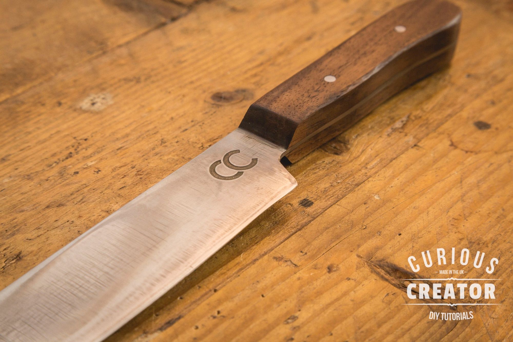 Large Chef Knife With Black Walnut Handles : 11 Steps (with Pictures ...