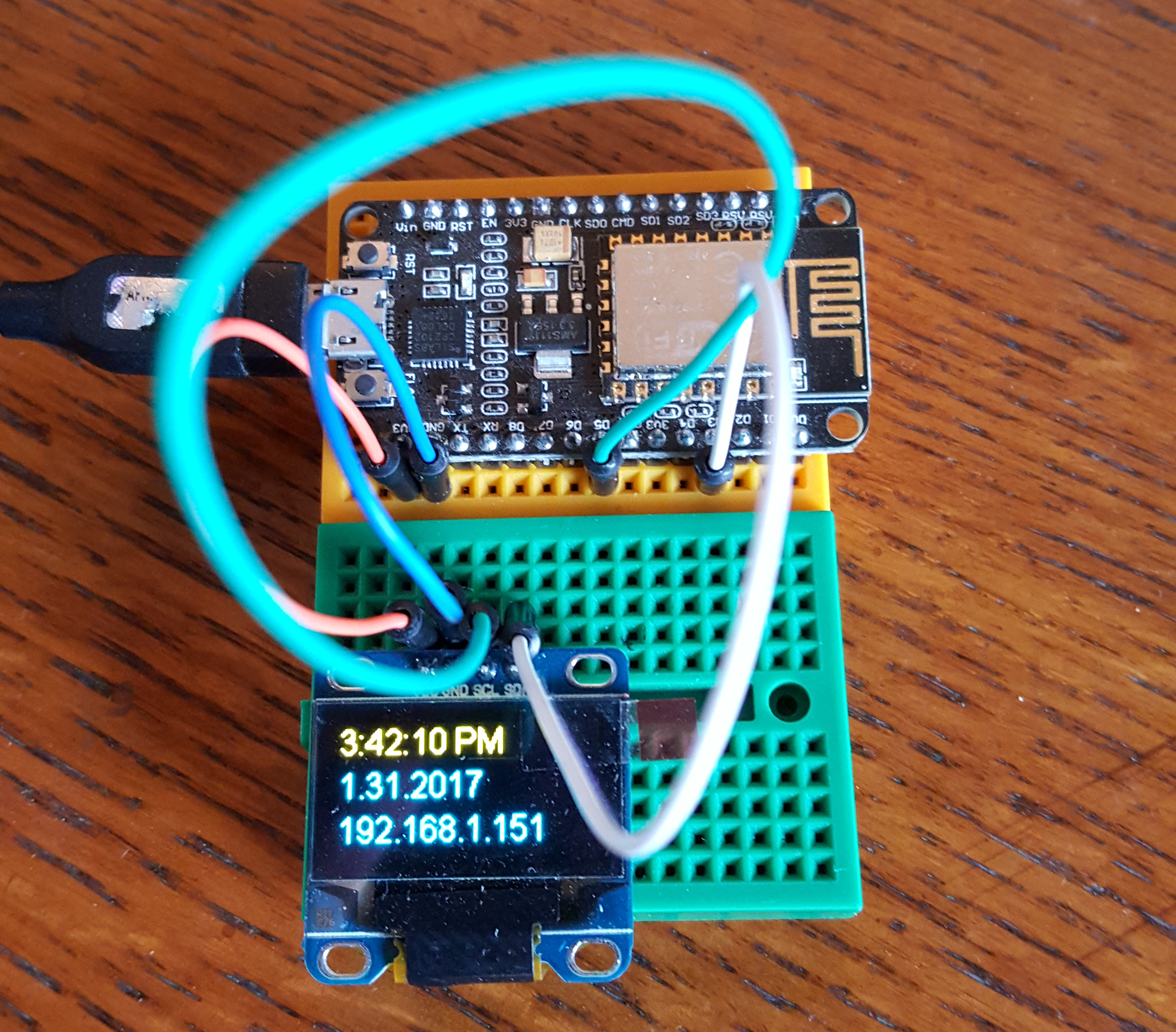 ESP8266 OLED Clock IoT Using AJAX : 4 Steps - Instructables