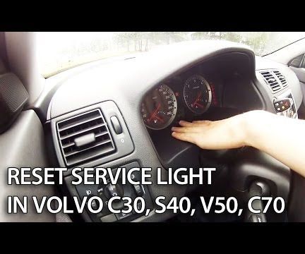 Reset Service Maintenance Message in Volvo V50, S40, C30, C70 ...