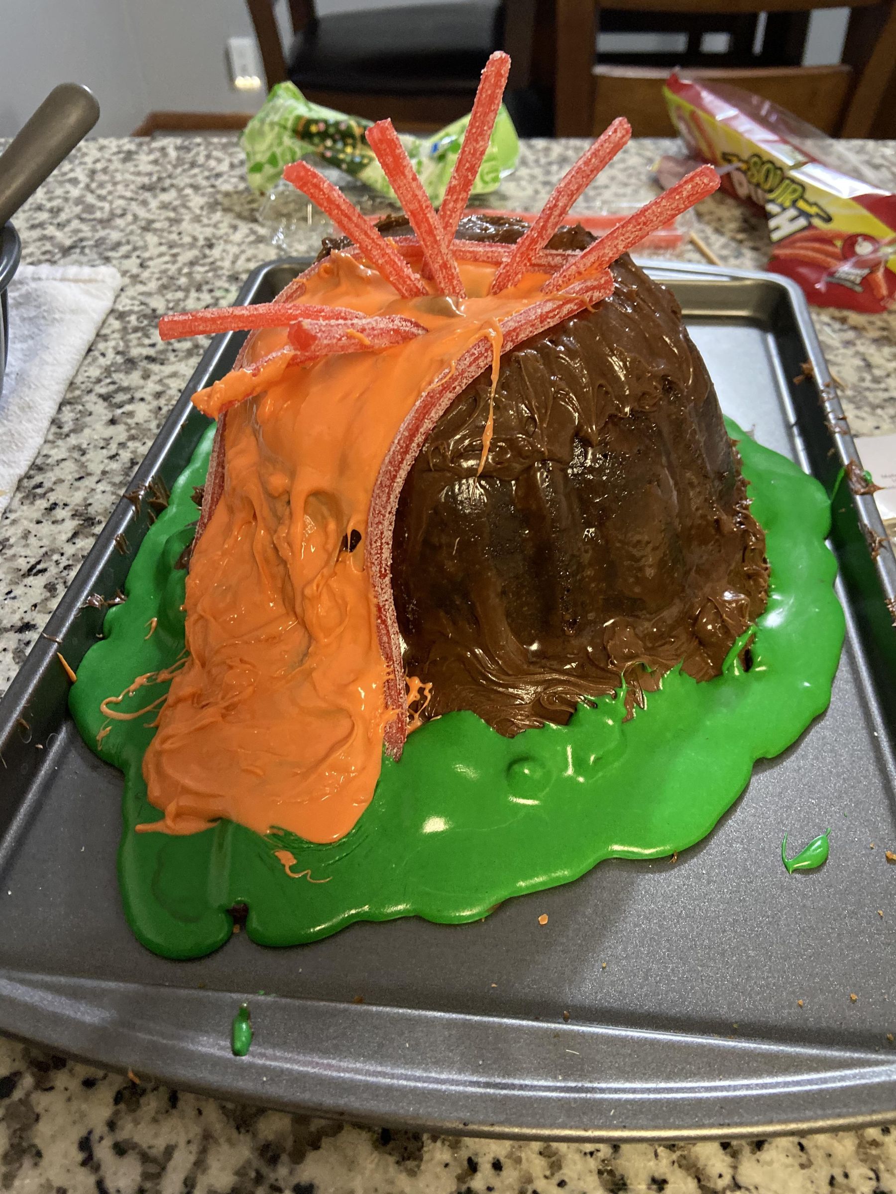 Cinder Cone Volcano Cake : 11 Steps - Instructables