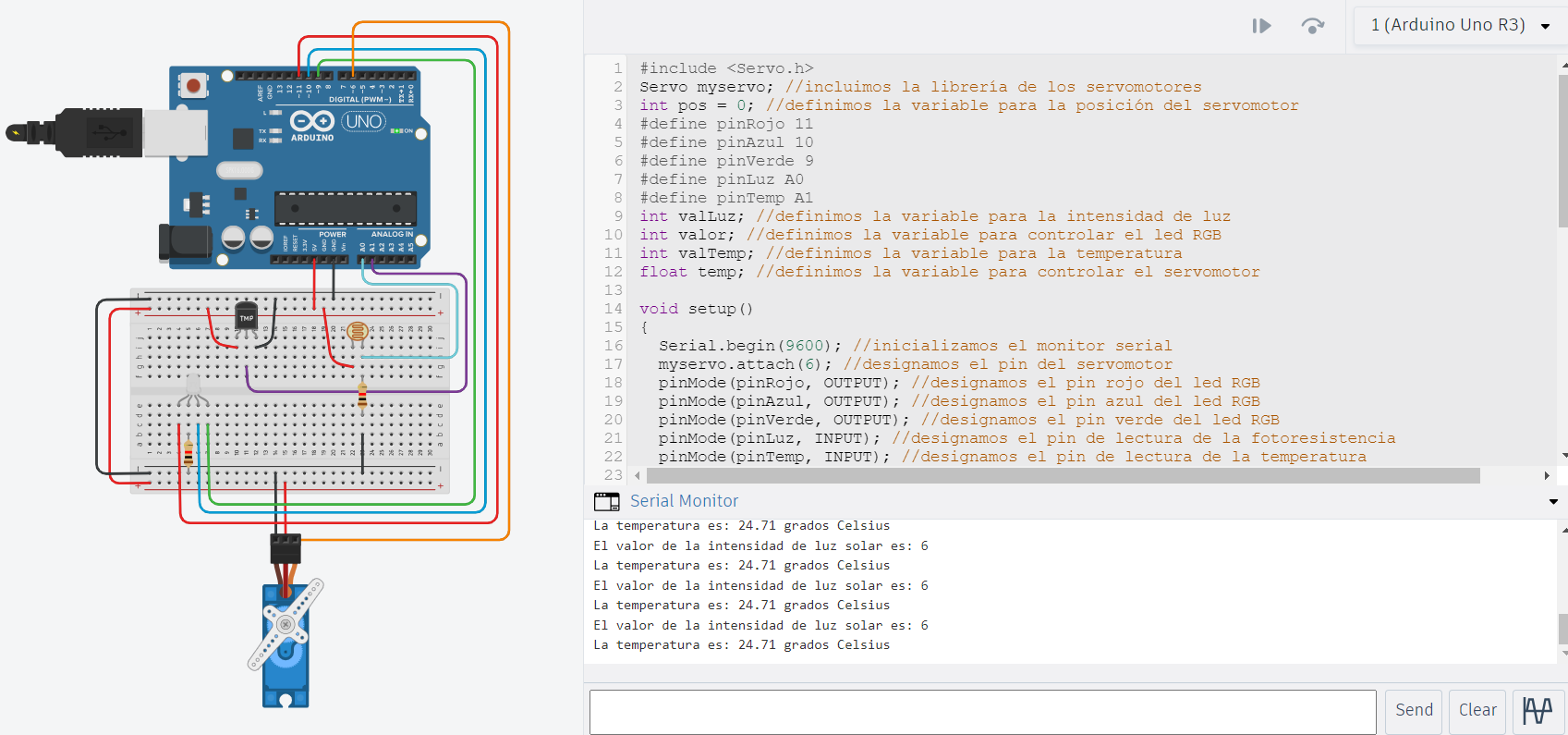 Trabajo Final Control De Led RGB Y Servomotor : 4 Steps - Instructables