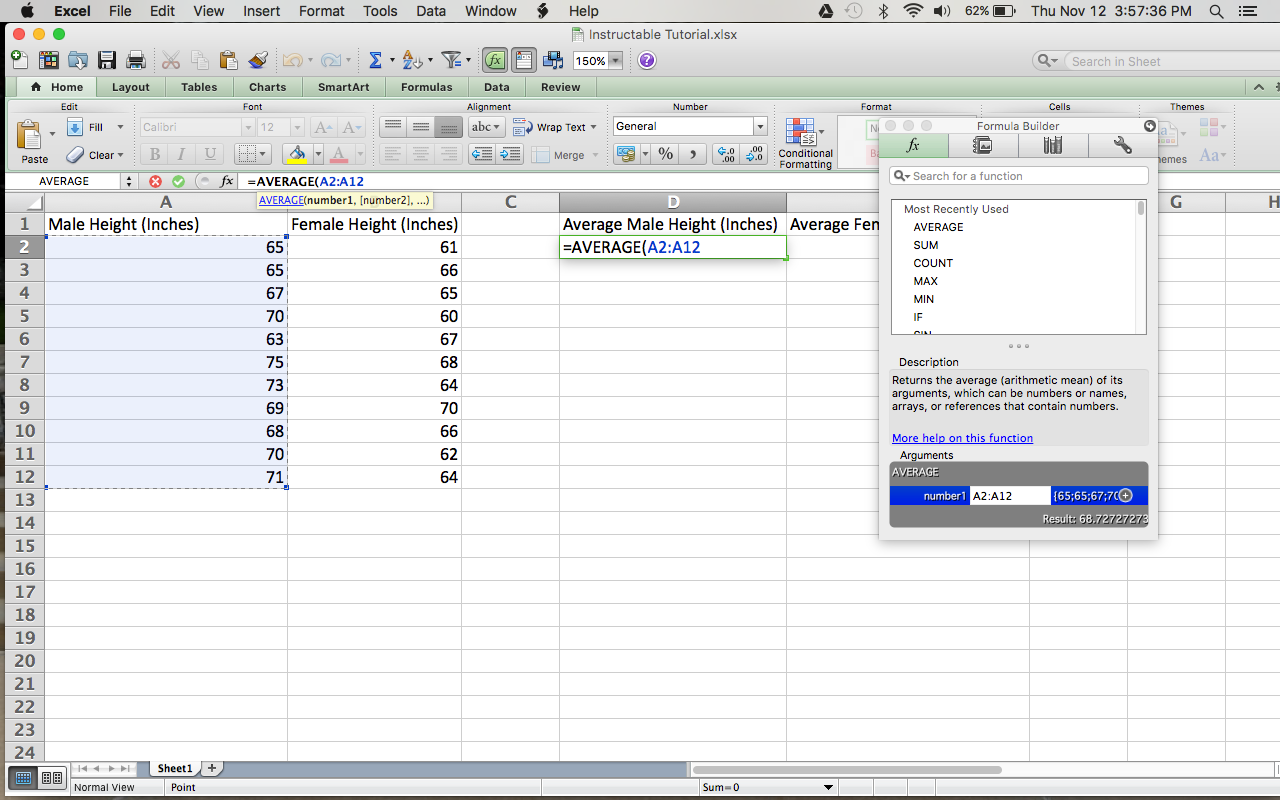 How to Average Data on Excel : 12 Steps - Instructables