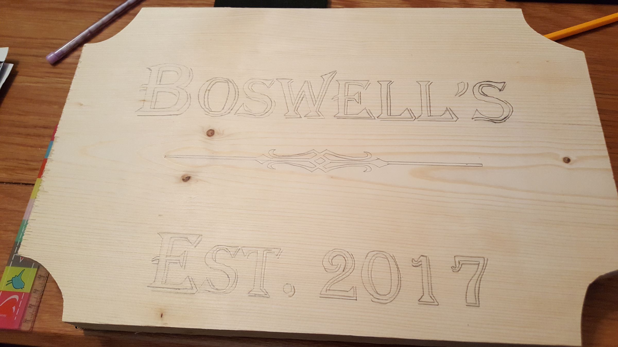 Hand Carved Hanging Bar Sign : 5 Steps (with Pictures) - Instructables