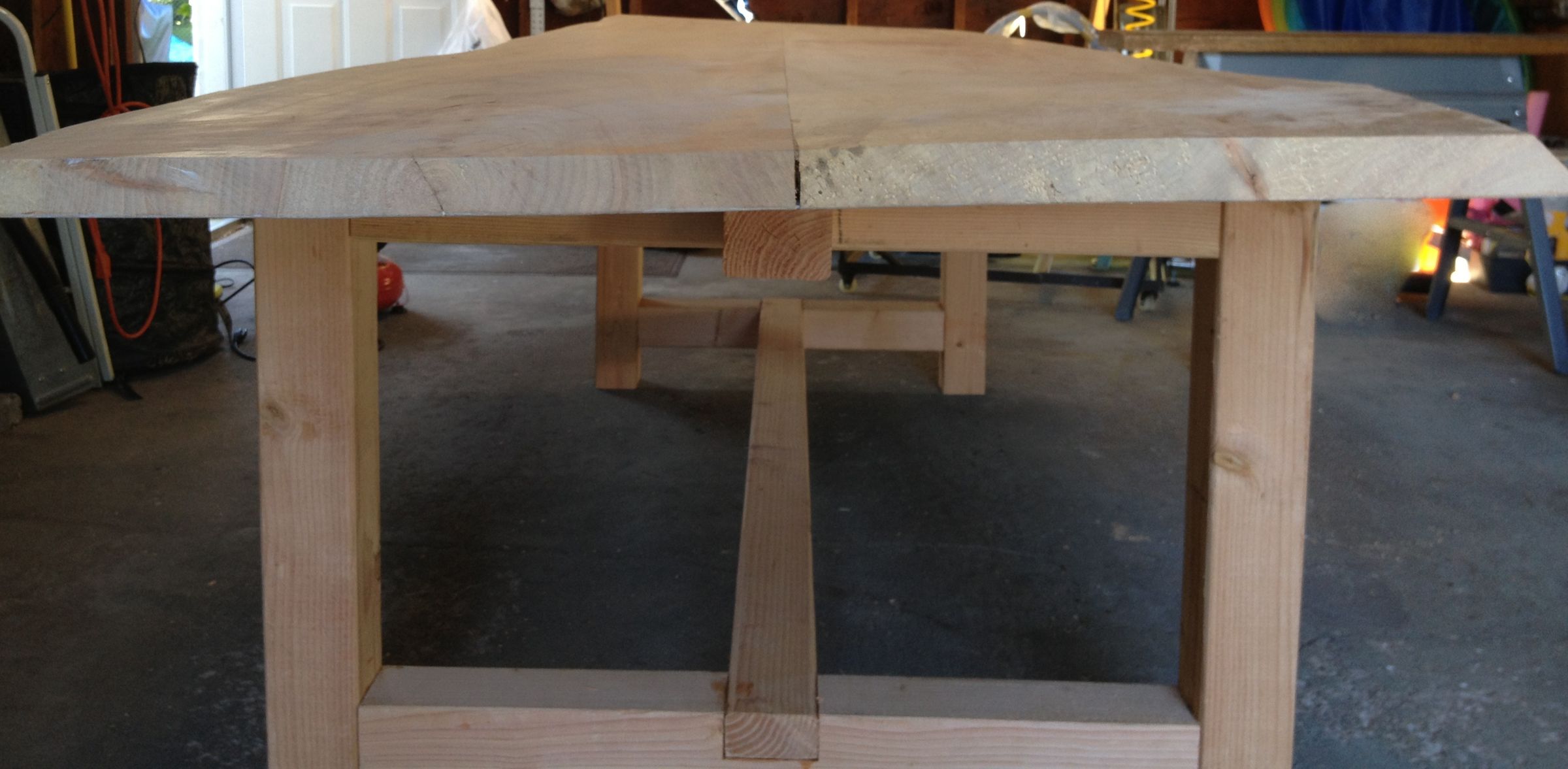Live Edge Maple Slab Outdoor Table : 4 Steps (with Pictures ...