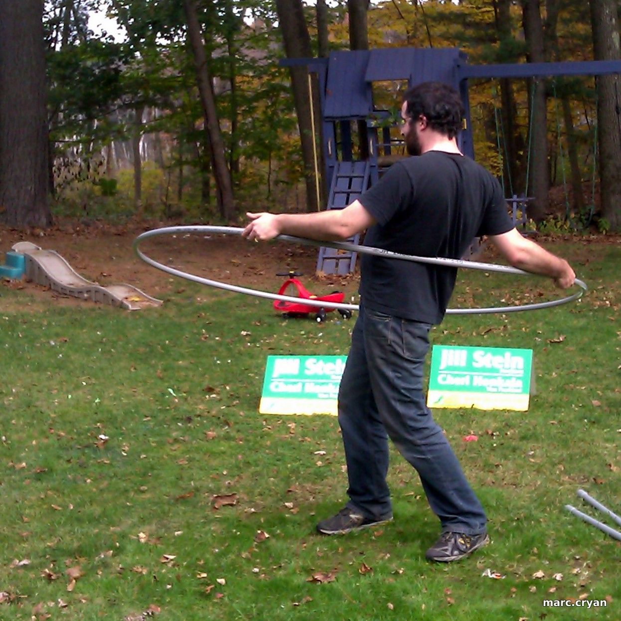 Supa-Hula (a Very Big Hula-hoop Made From Plastic Electrical Conduit ...